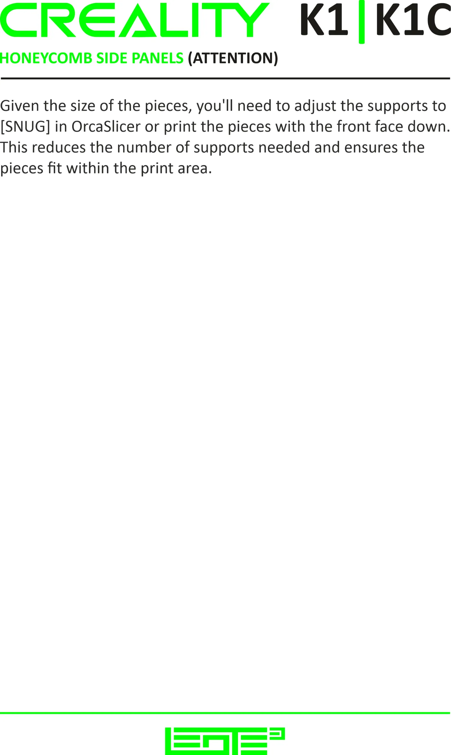 3D Printer Files | 3MF File | CREALITY K1|K1C|K1SE - HONEYCOMB SIDE ...