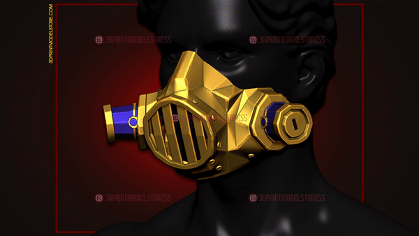 ENFORCER MASK - LEAGUE OF LEGENDS ARCANE COSPLAY MASK | 3D-Modelle ...