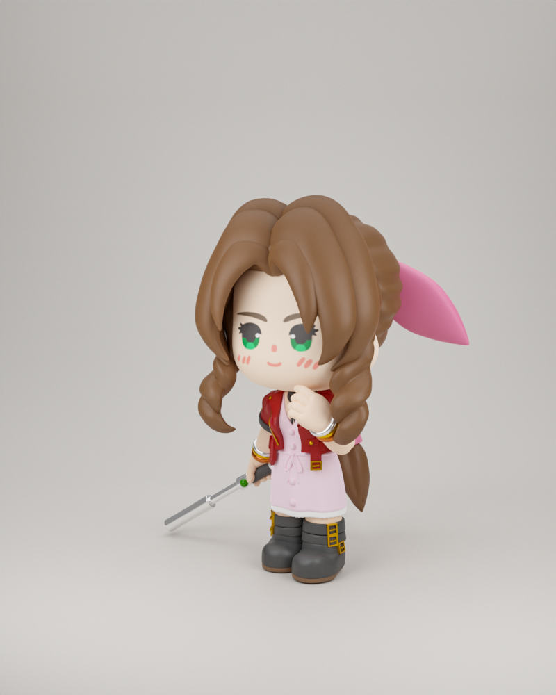FFVII CHIBI : AERITH GAINSBOROUGH | 3D models download | Creality Cloud