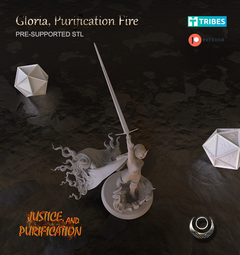 Gloria, Purification Fire | 3D models download | Creality Cloud