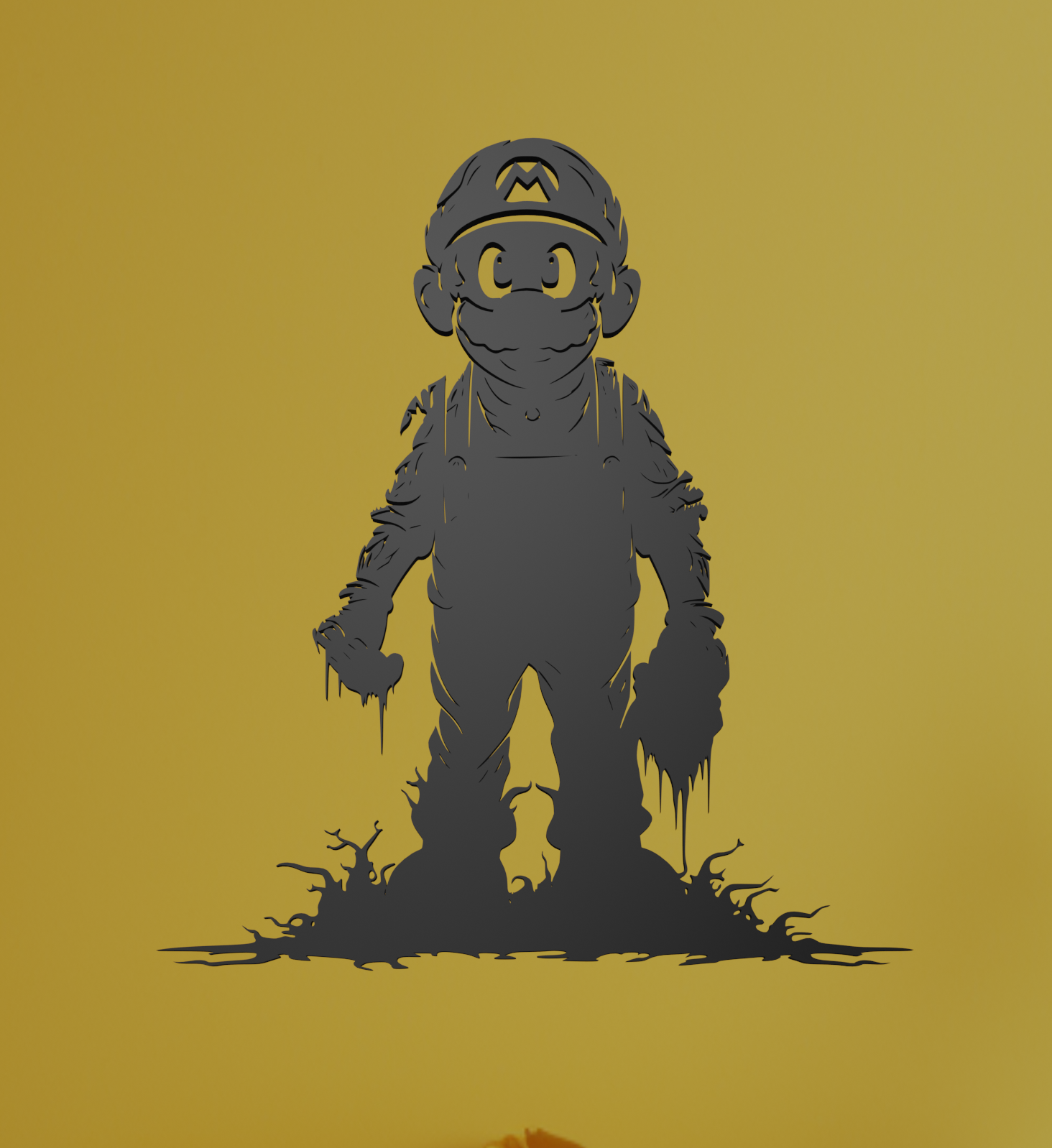 Creepy Mario Wall Art | 3D models download | Creality Cloud