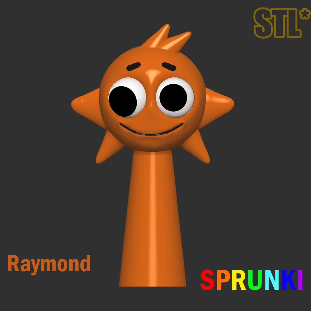 Characters & Creatures STL Download - 3D Sprunki Incredibox Raymond ...