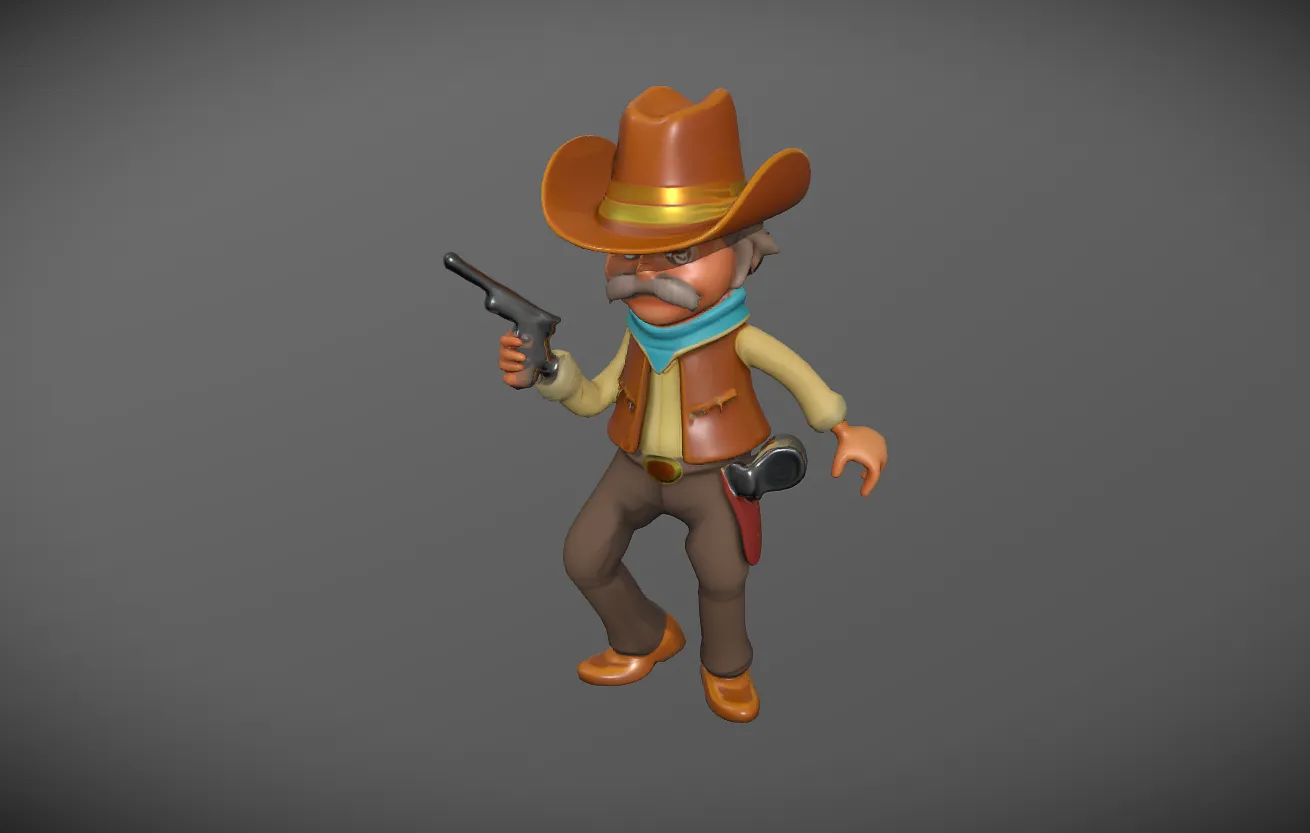 Characters & Creatures STL Download - Toy Cowboyby neagww