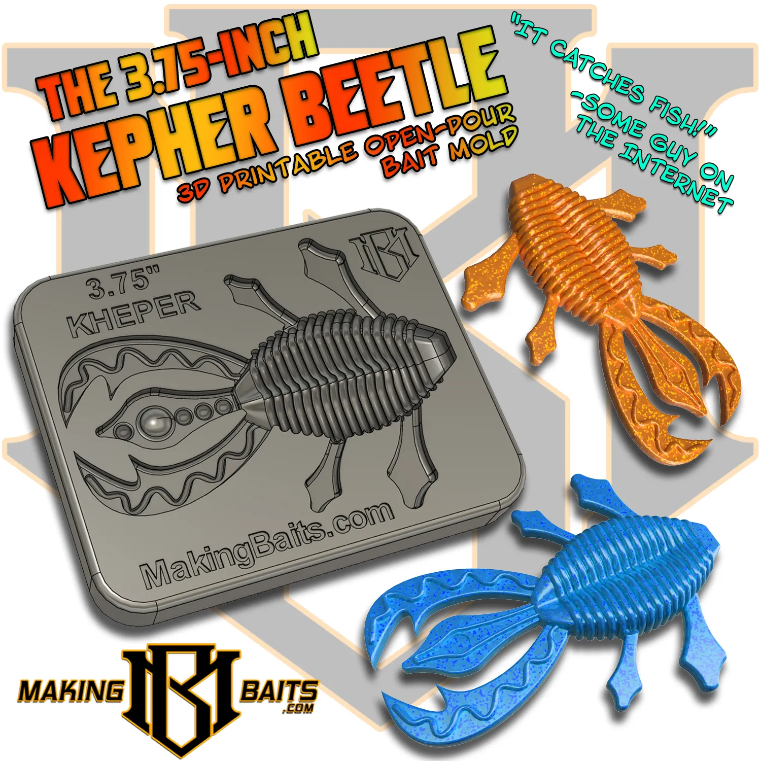 Board Games & Card Games STL Download - The 3.75-inch Kepher Beetle ...