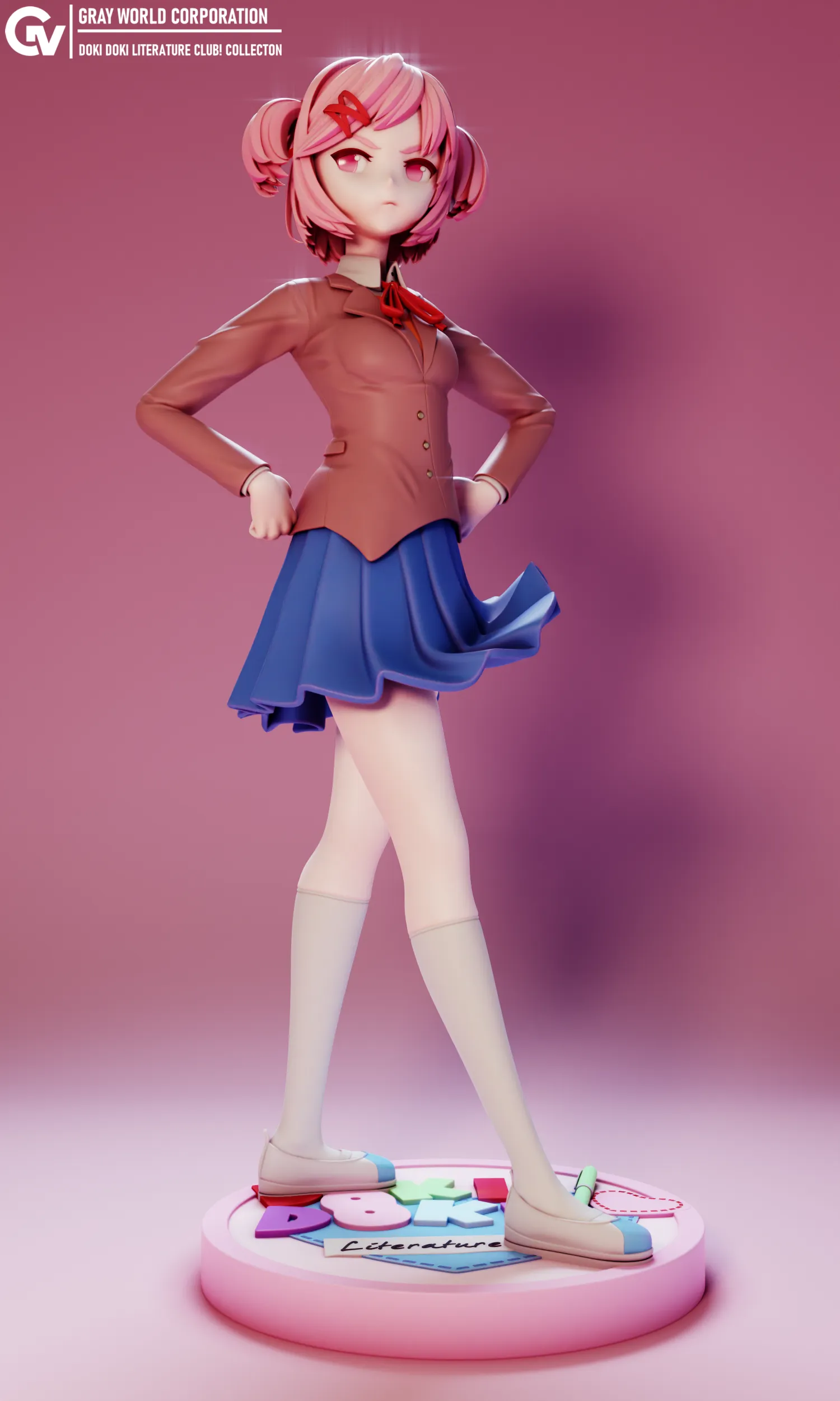Natsuki | Club de Literatura Doki Doki | 3D models download | Creality ...