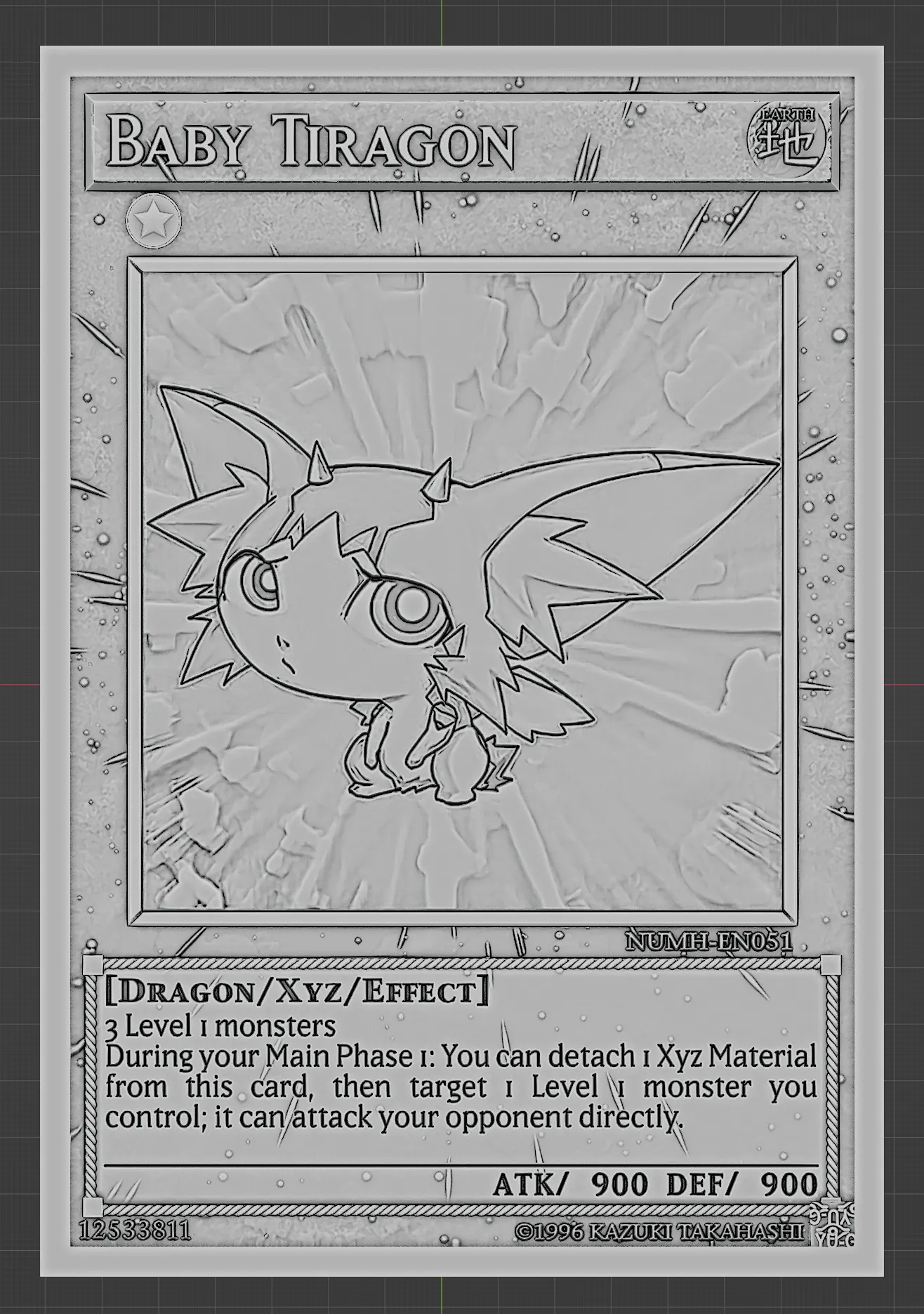 Free Other STL Download - Baby Tiragon - yu-gi-oh!by Wsonuchiha3D