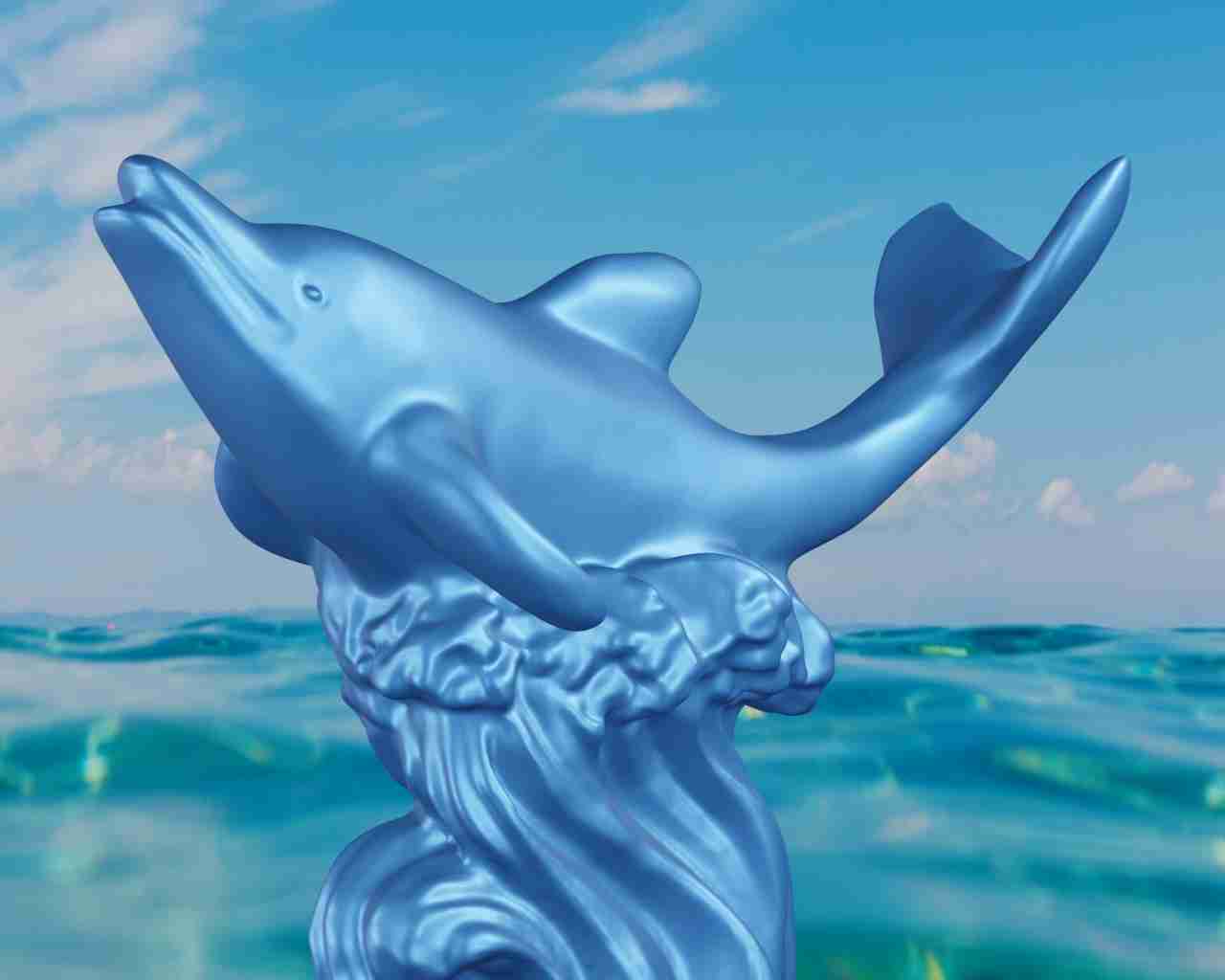 Dolphin wave | 3D models download | Creality Cloud