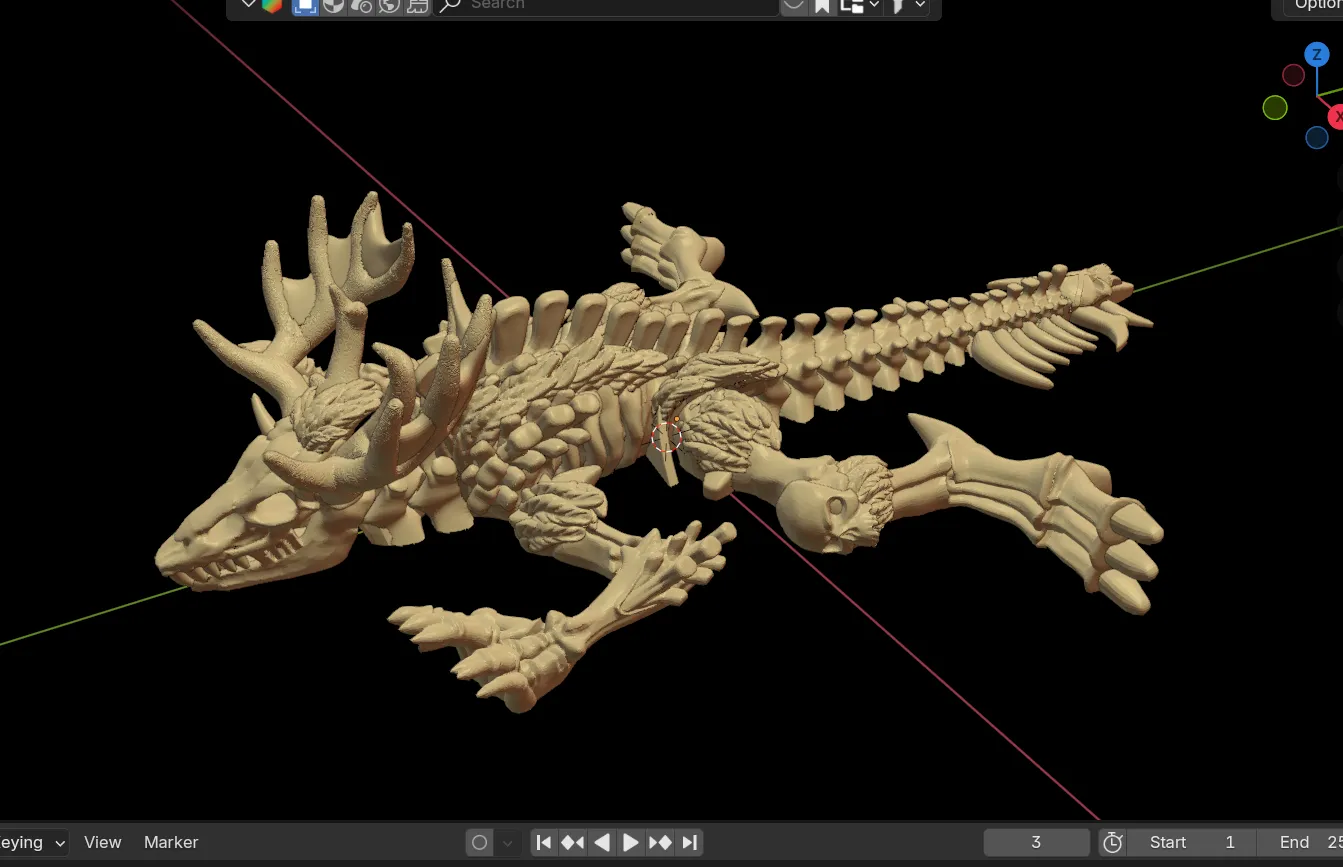 wendigo_flexi | 3D models download | Creality Cloud