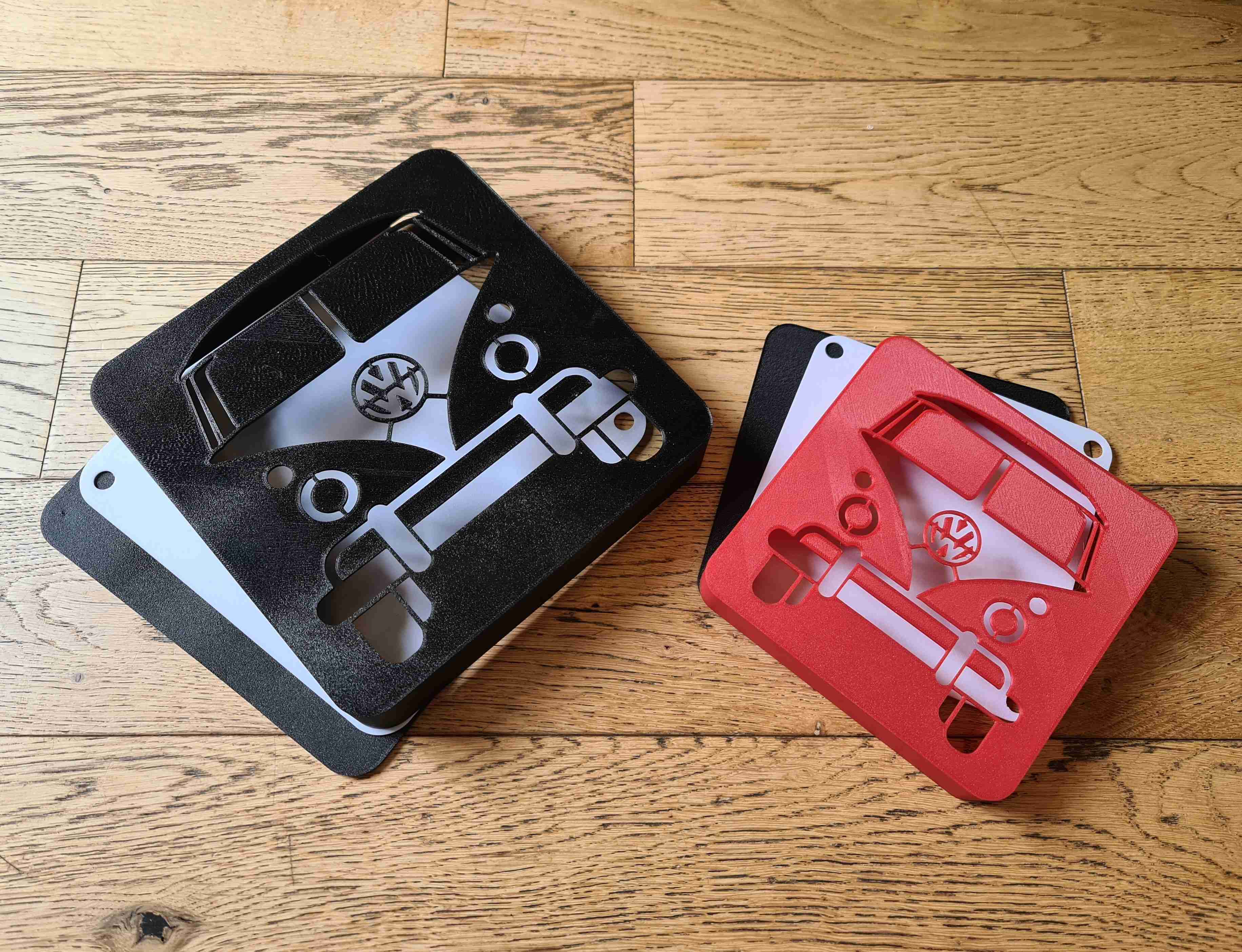 VW T2 Split Screen Campervan LED Light Box Desk Wall Mounted | 3D ...