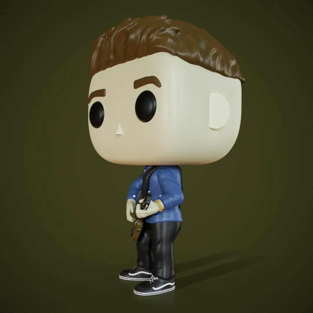 Characters & Creatures STL Descarga - Funko Custom pop Guitarrista - Axos3D