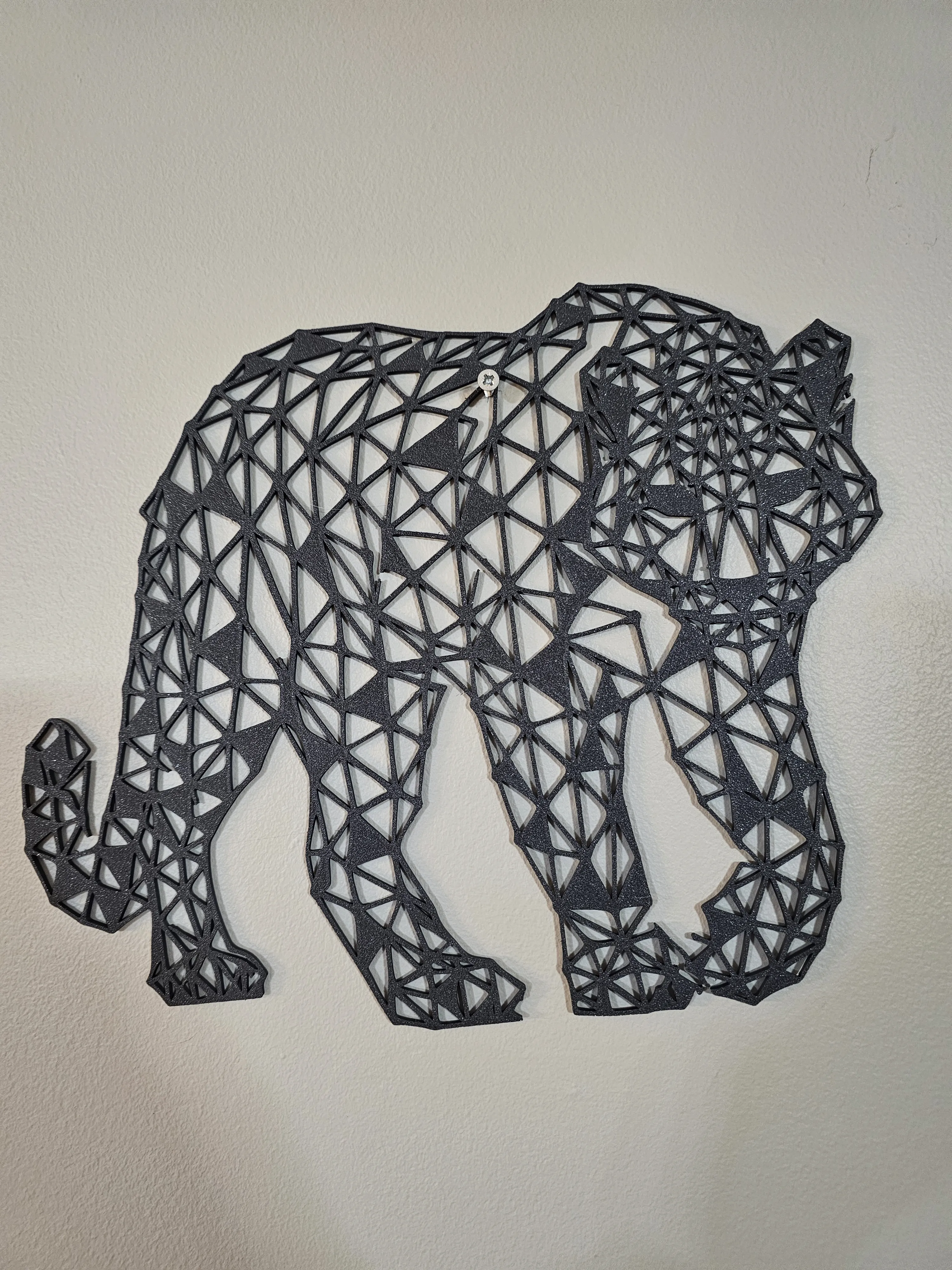 3D Printer Files | 3MF File | Snow Leopard - Geometric Wall Hanger ...
