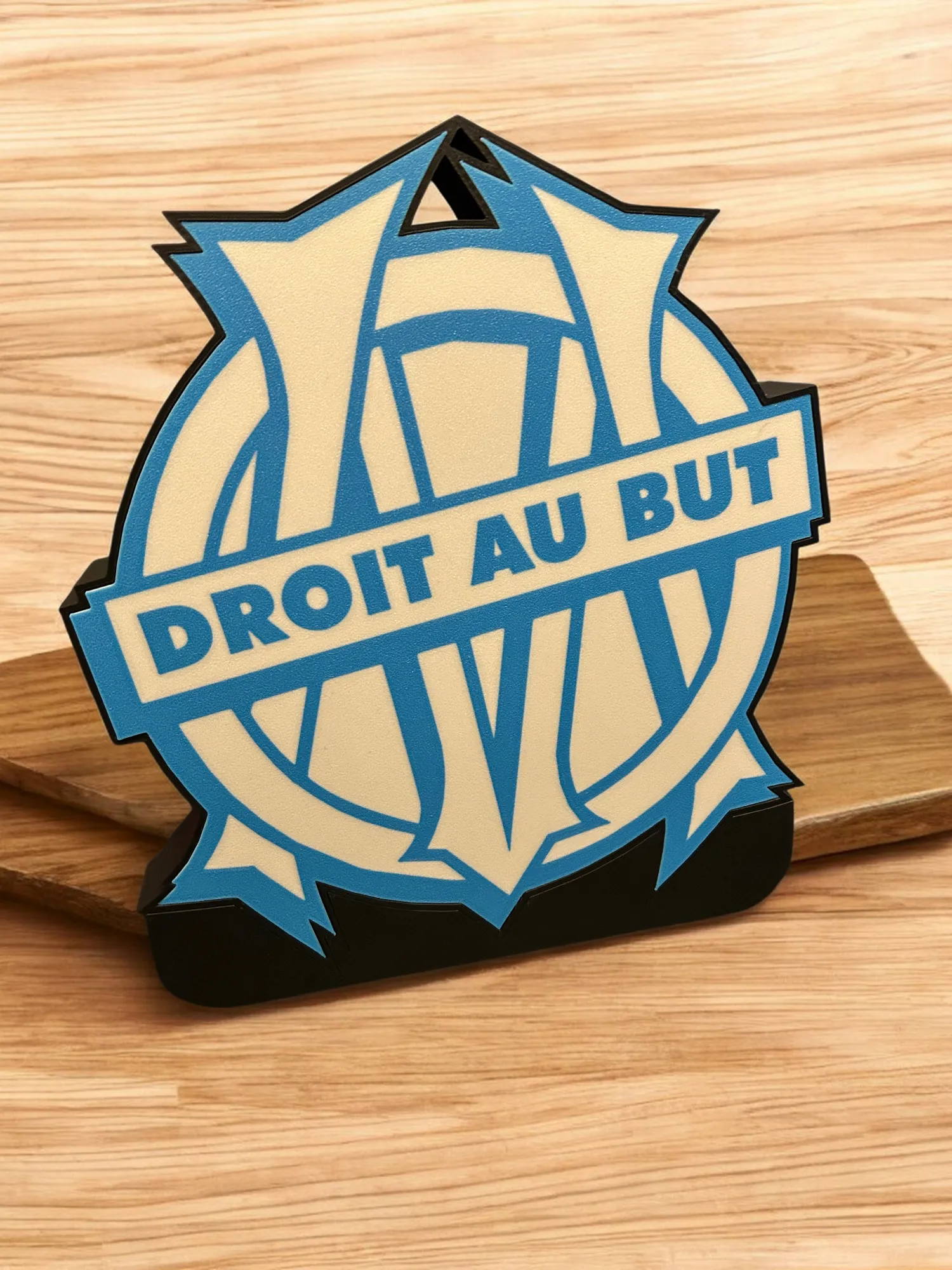 3D Printer Files | 3MF File | LIGHTBOX OLYMPIQUE DE MARSEILLE | Creality Cloud