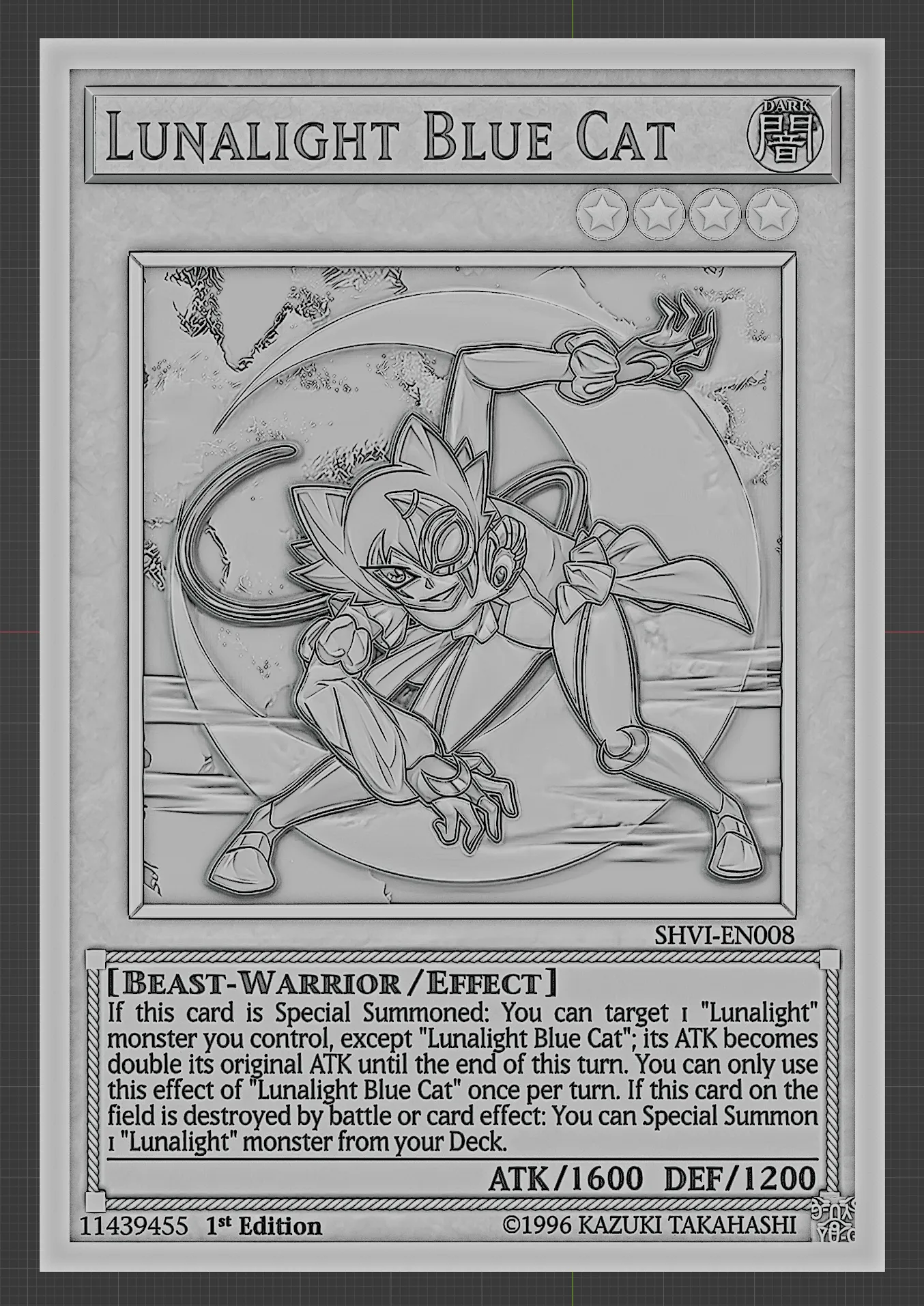 Other STL Download - Lunalight Blue Cat - yu-gi-oh!by Wsonuchiha3D