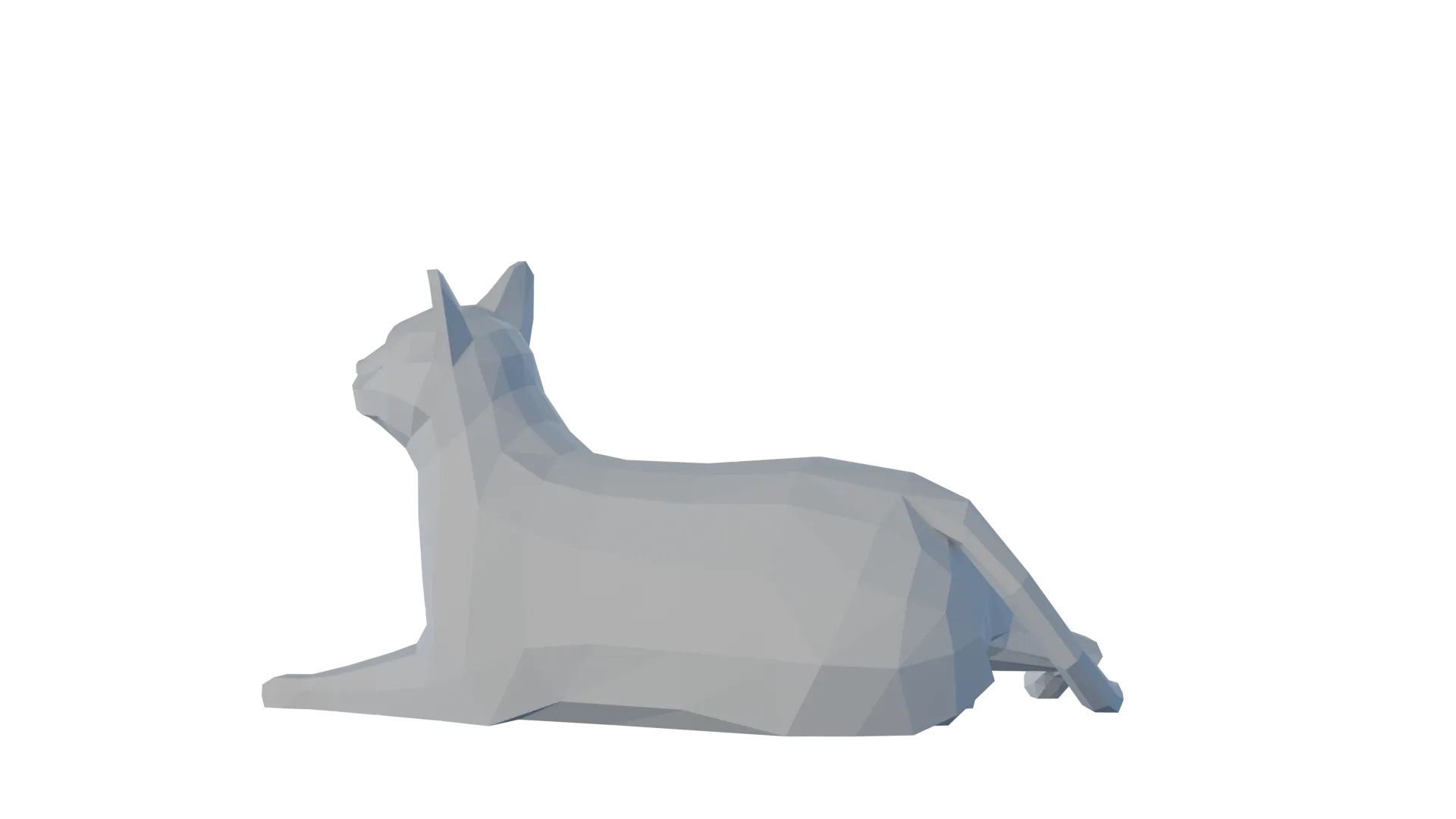 Characters & Creatures STL Download - Low Poly Catby RyKa 3D