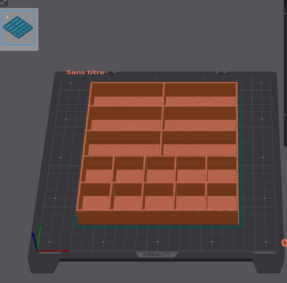 Boite de rangement à 16 compartiments | 3D models download | Creality Cloud