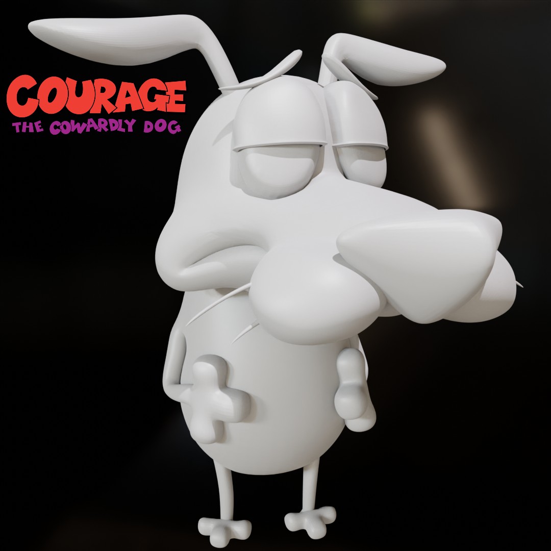 Courage The Cowardly Dog | 3D models download | Creality Cloud