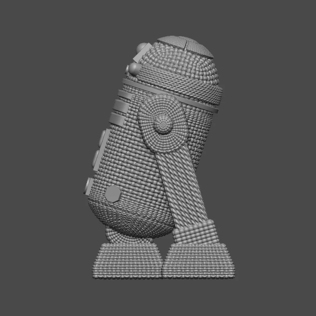 Characters & Creatures STL Download - R2-D2 KNITTED - CROCHET - 3MF ...