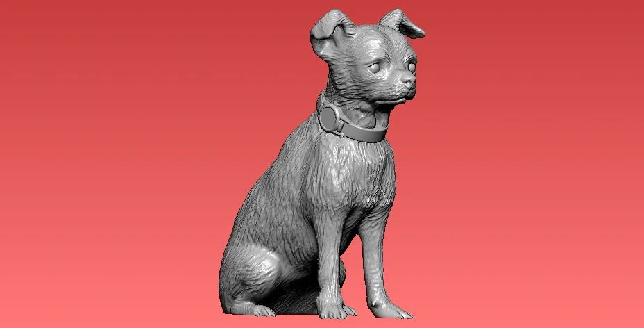 Dogs sitting - statue - 3D print | 3D models download | Creality Cloud