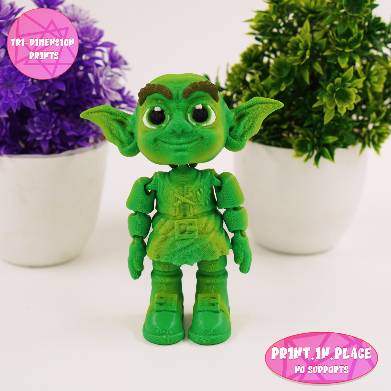 PRINT IN PLACE CUTE FLEXI GOBLIN | 3D models download | Creality Cloud