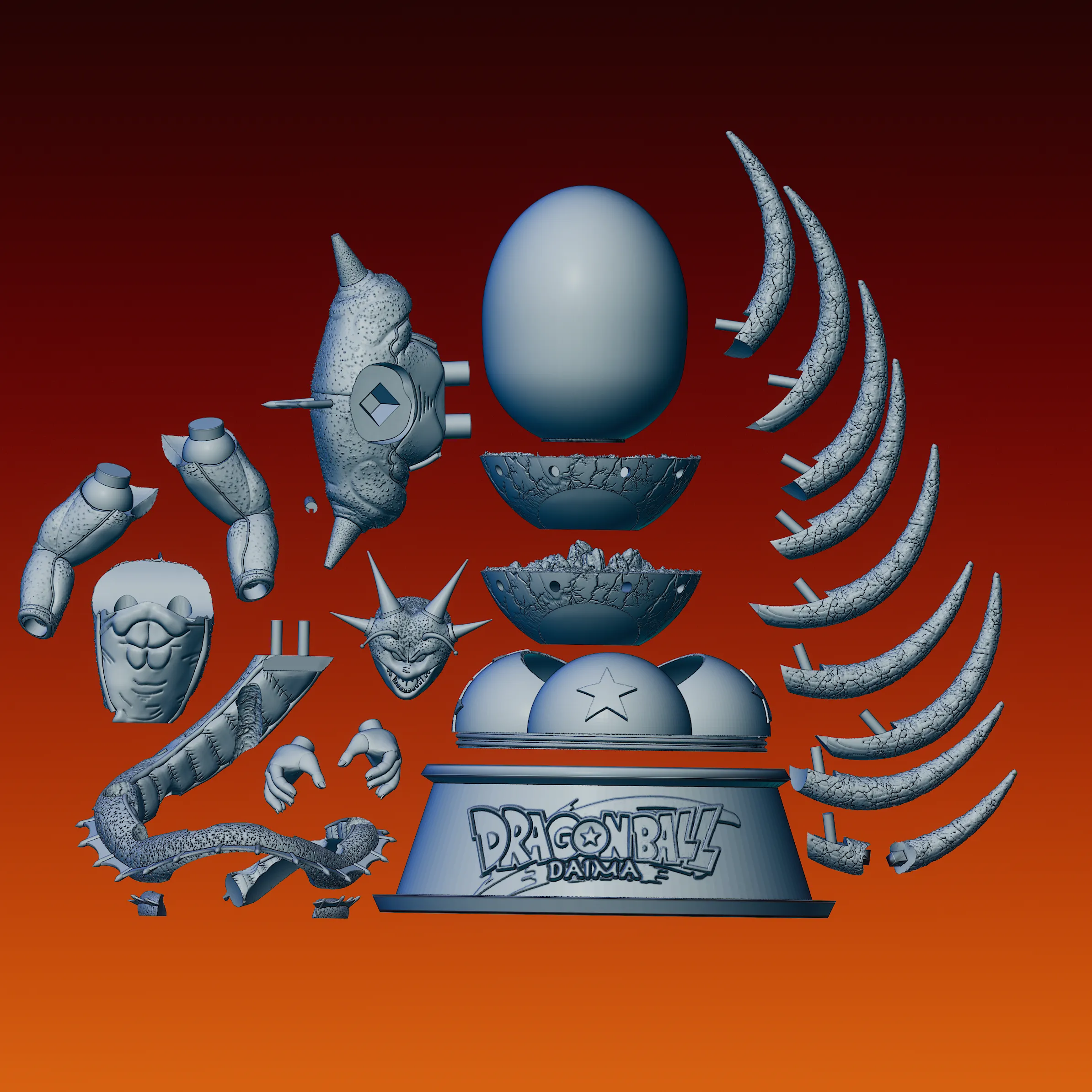 Home Decorations & Ornaments STL Download - DEMON REALMS PORUNGA LAMPby ...