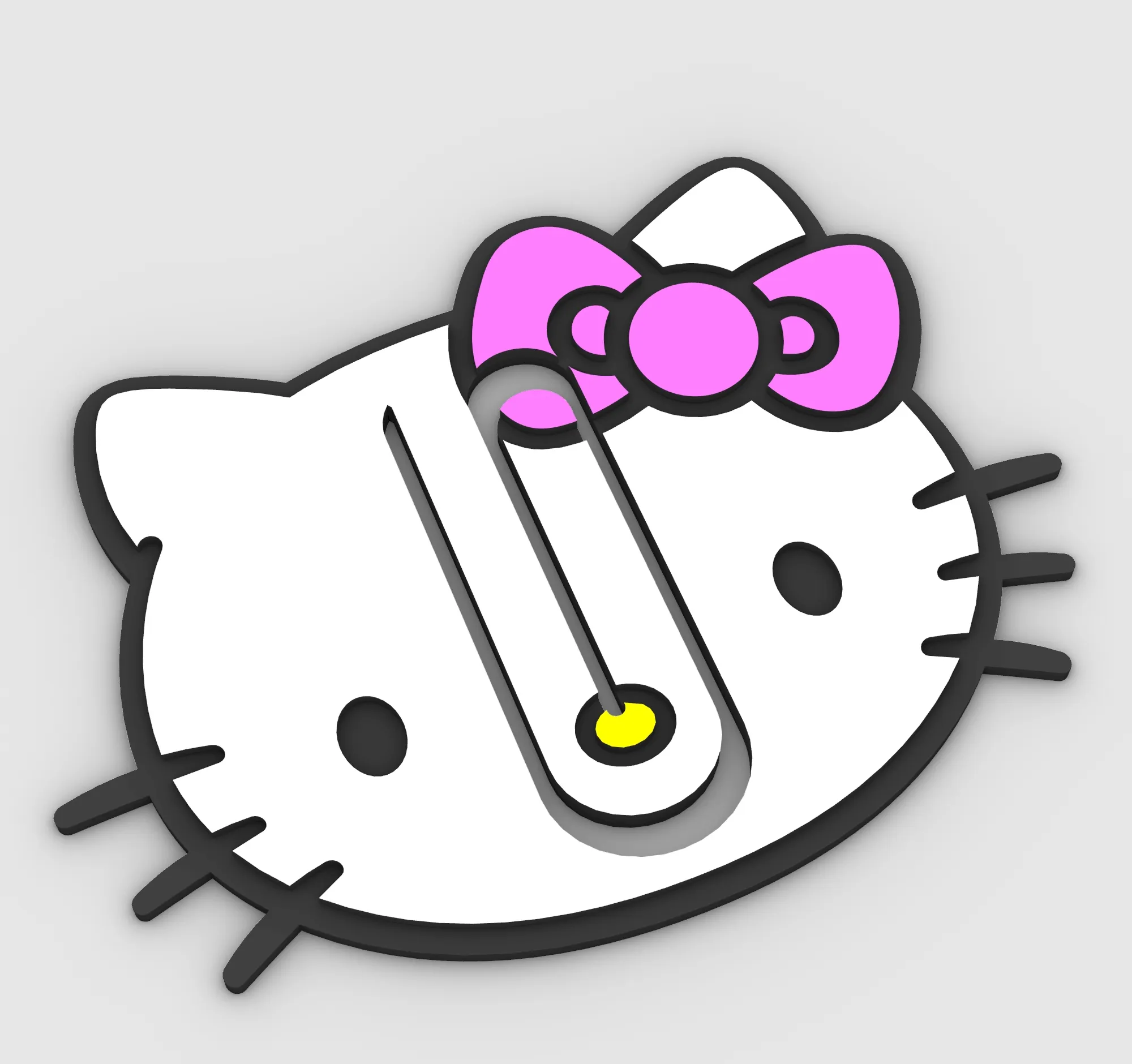 Stationery & Learning Tools STL Download - hello kitty - Kitten Head ...
