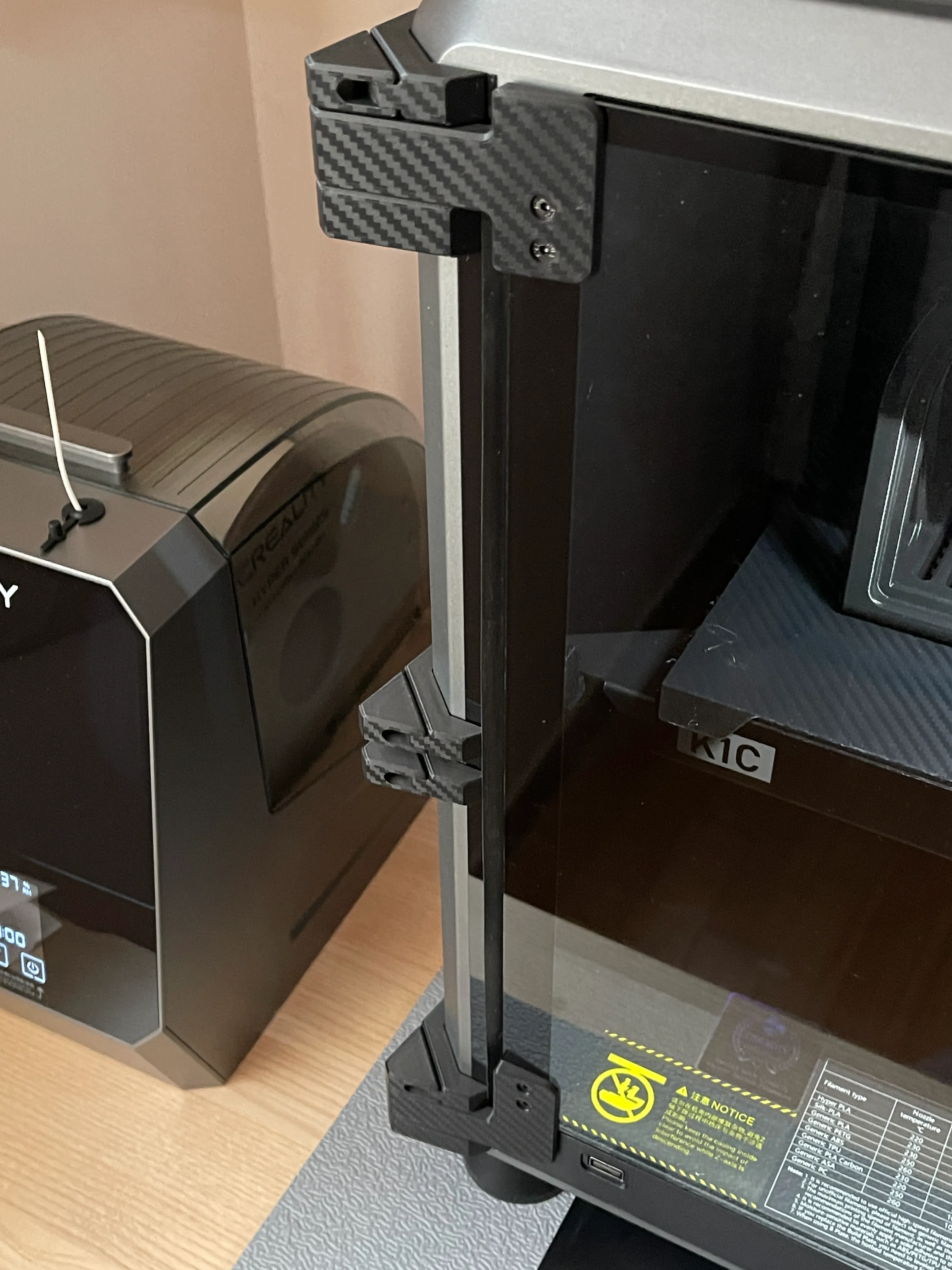 Free 3D Printer Accessories STL Download - Creality K1C Door Hinge 270 ...