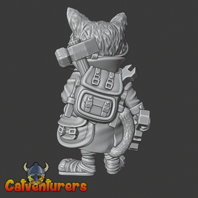 Gizmo Gearclaw The Tinkerer Cat 3d Models Download Creality Cloud