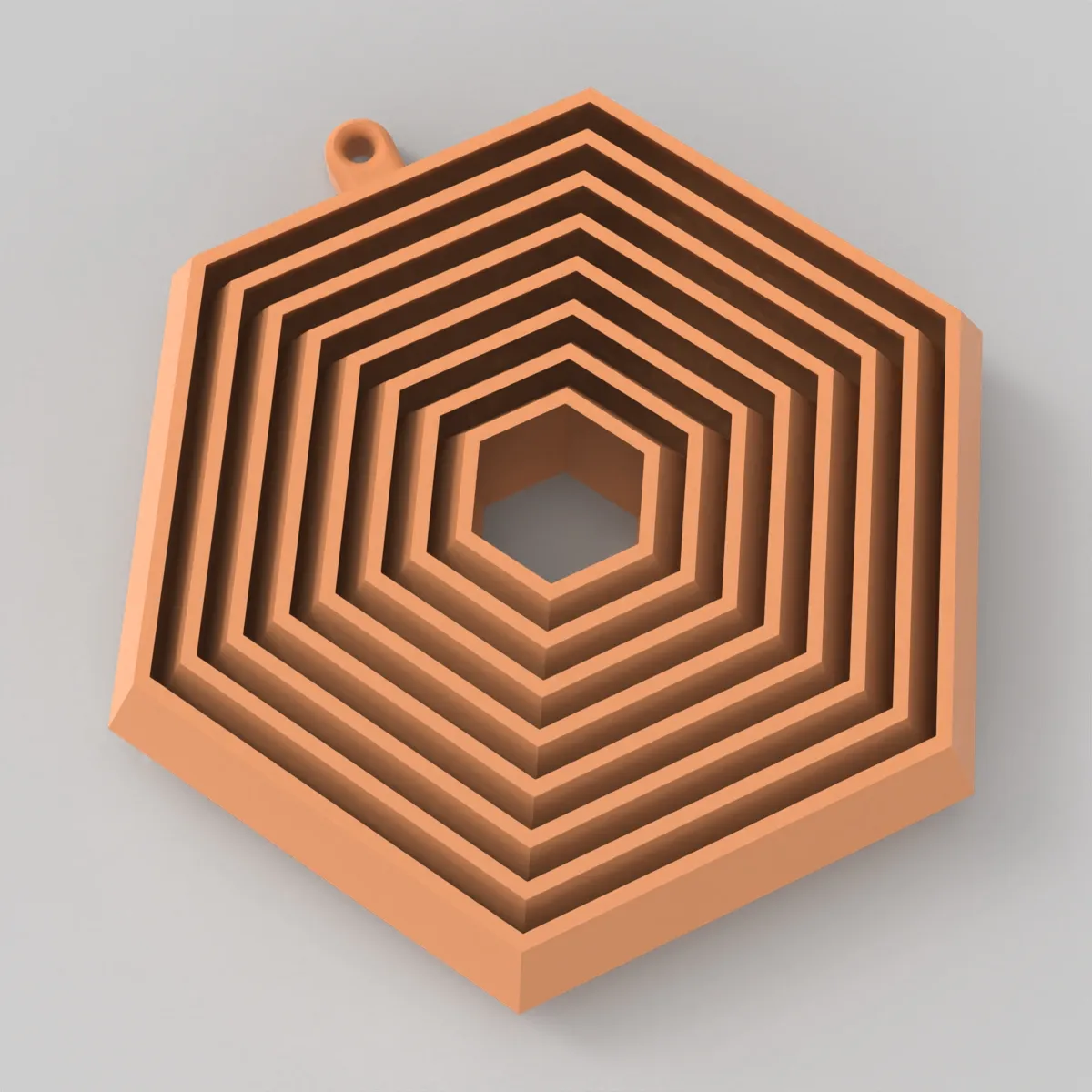 Jewelry & Accessories STL Download - Hexagonal Key Chain Decorationby ...