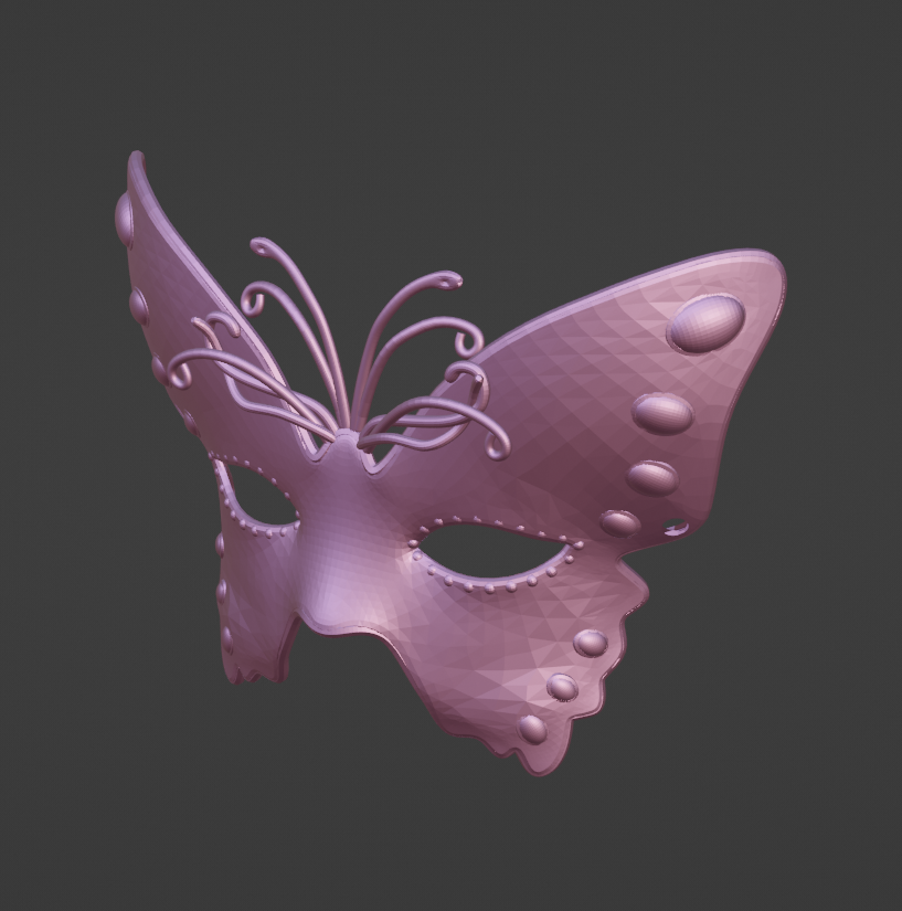 Wearable butterfly mask | 3D models download | Creality Cloud