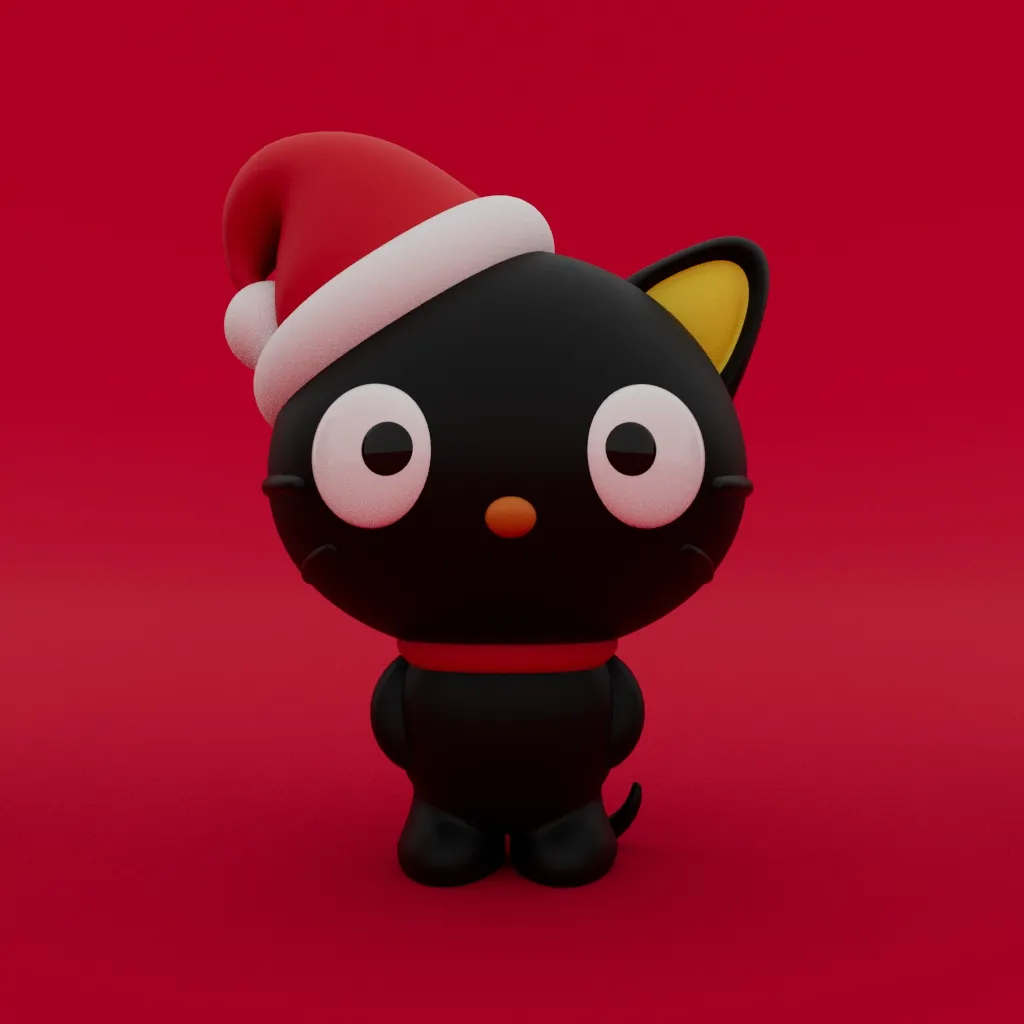 Characters & Creatures STL Download - Christmas Special - Chococat 03by akash3dprints