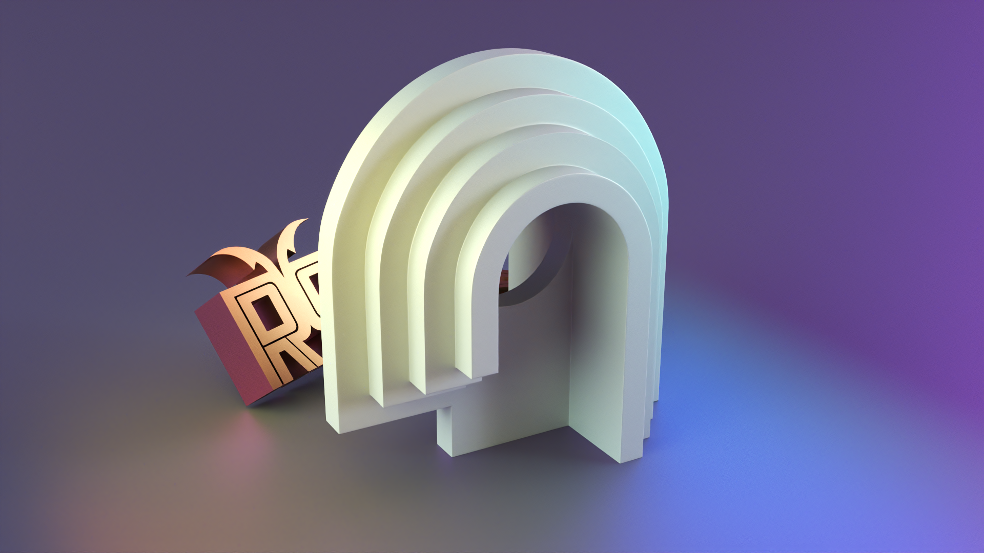 Arch form desktop decor object | 3D models download | Creality Cloud