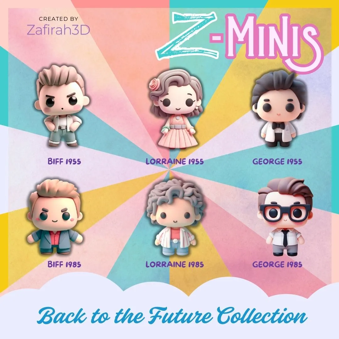Other STL Download - Z-Minis Back to the Future Collectionby Zafirah99