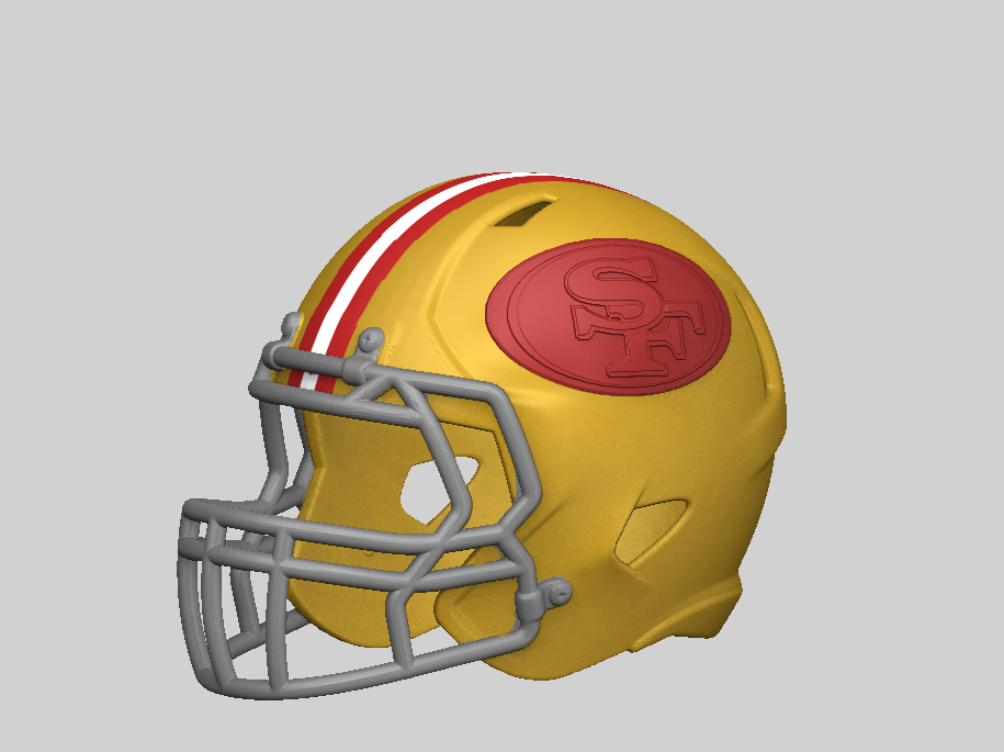 San Francisco 49ers Helmet | 3D models download | Creality Cloud