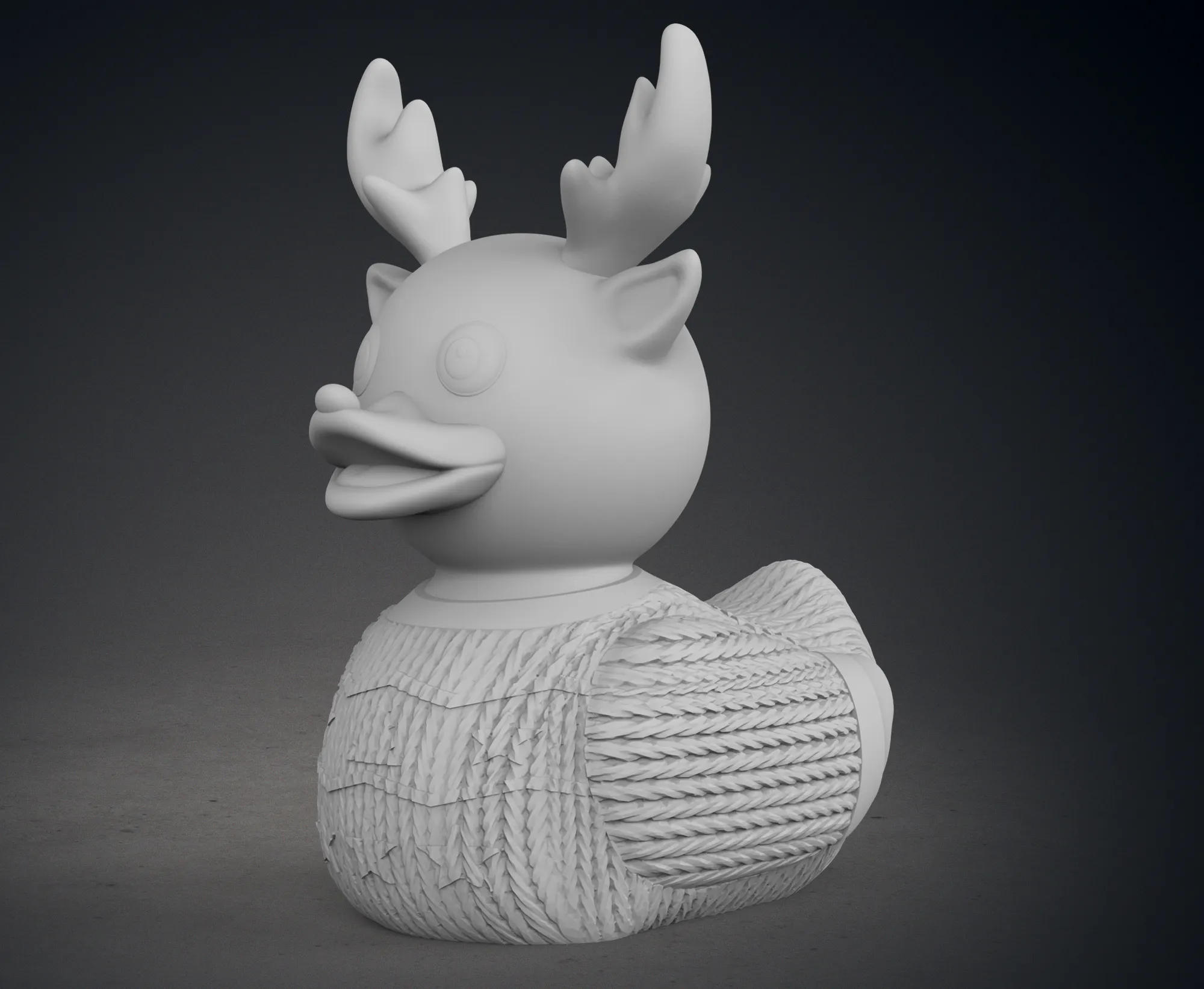 Other STL Download - Cute Raindeer Rubber Duck (Christmas-Themed ...