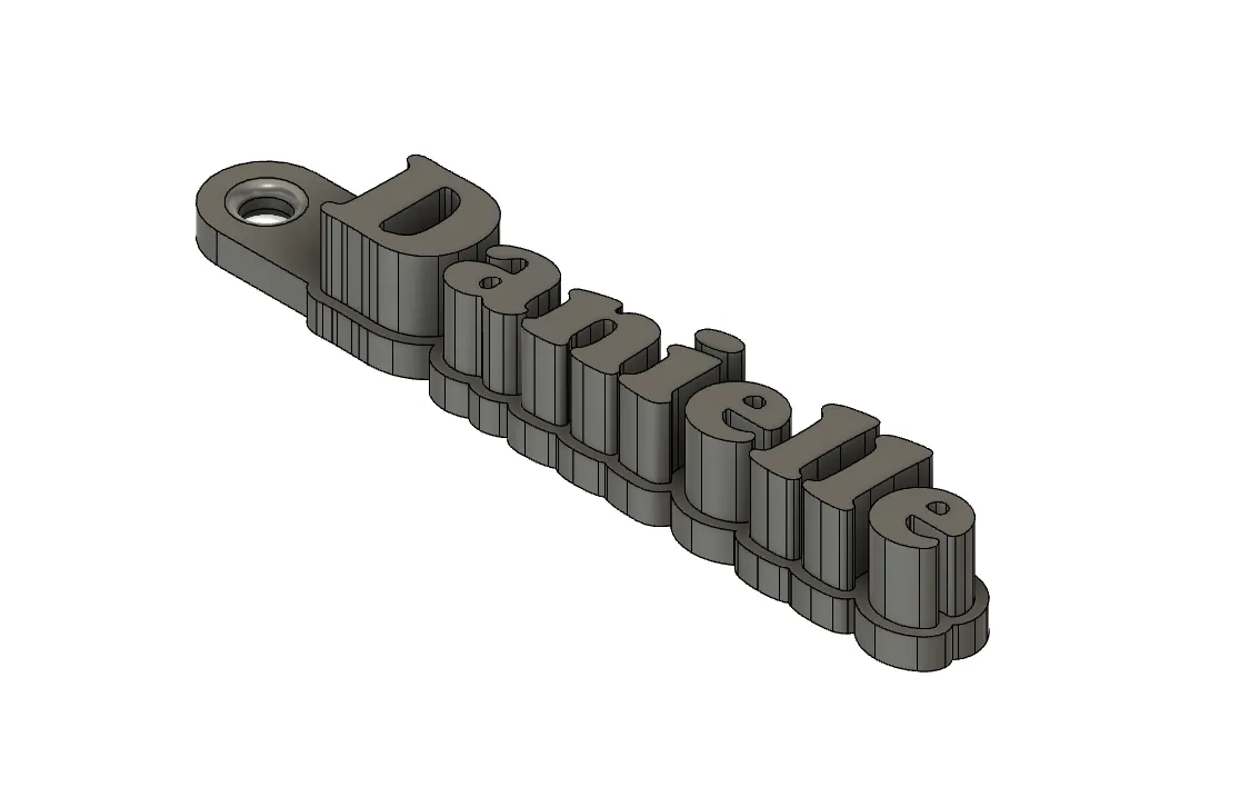 Jewelry & Accessories STL Download - Danielle Keychain / Keyringby ...