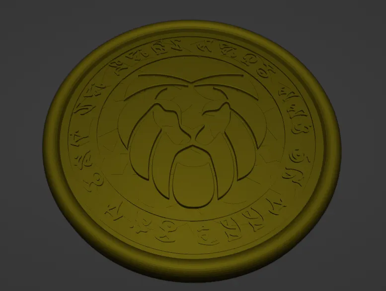3D Printer Files | 3MF File | Golden Coin "Lions Head" | Creality Cloud