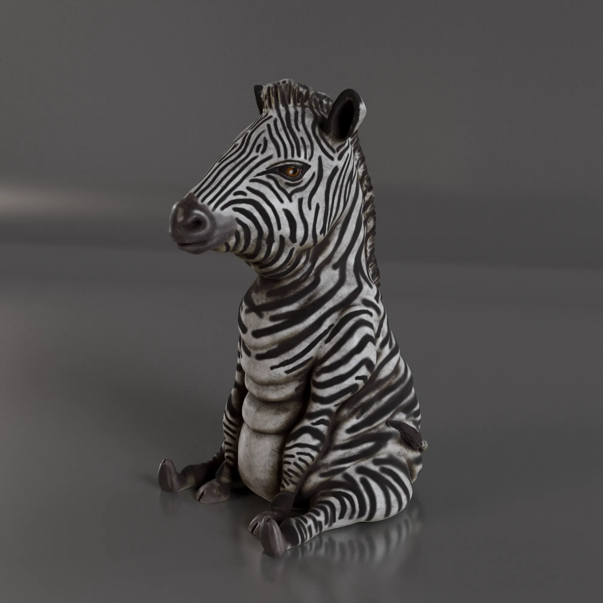 Characters & Creatures STL Download - OVERWEIGHT ZEBRAby MirDraft