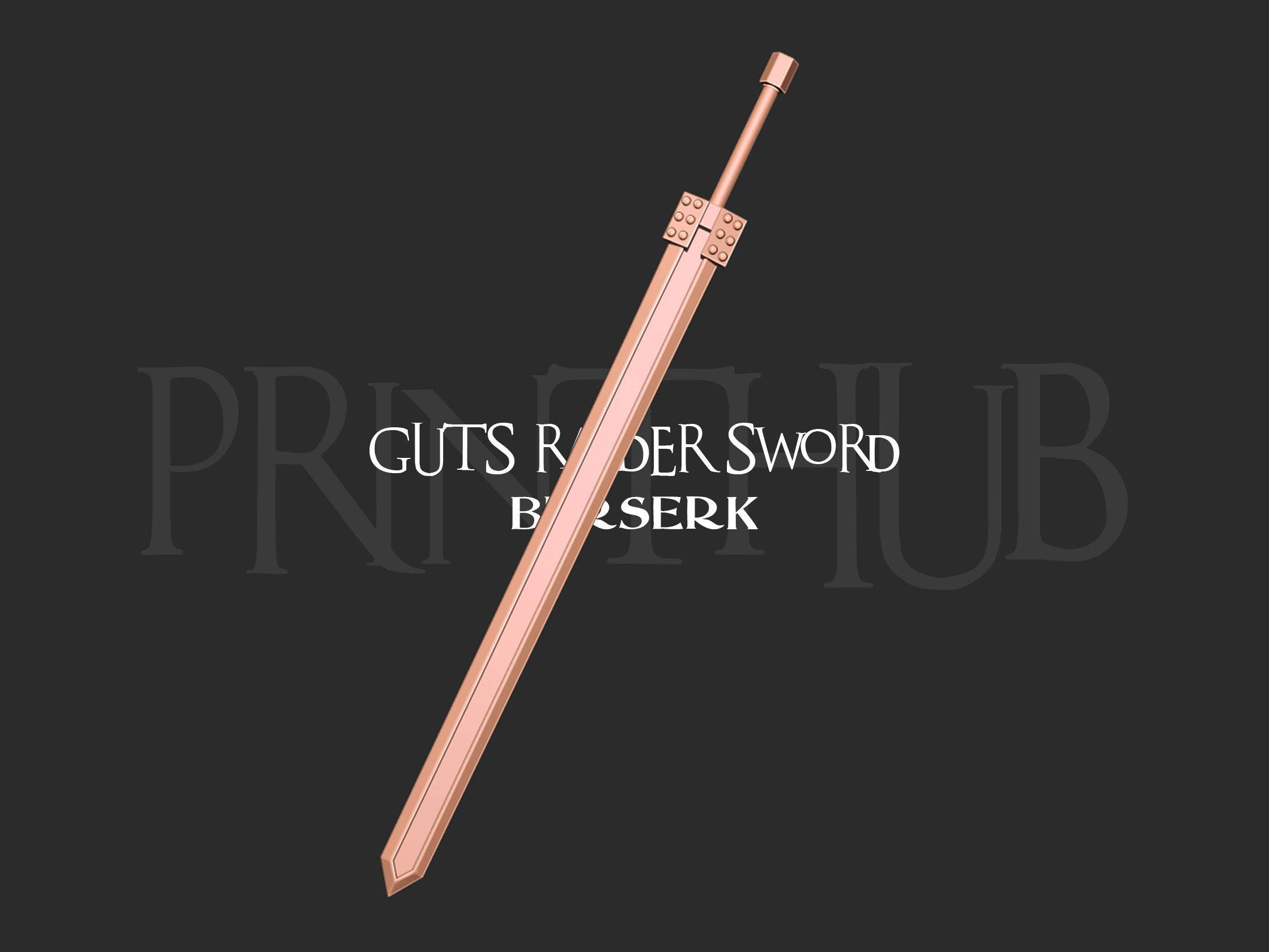 Guts Raider Sword Cosplay Berserk | 3D models download | Creality Cloud