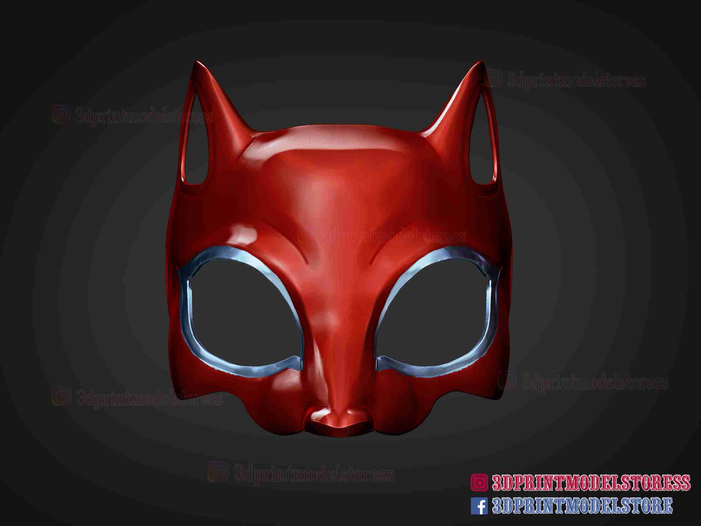 Persona 5 Panther Mask - Anime Cosplay Mask | 3D models download ...