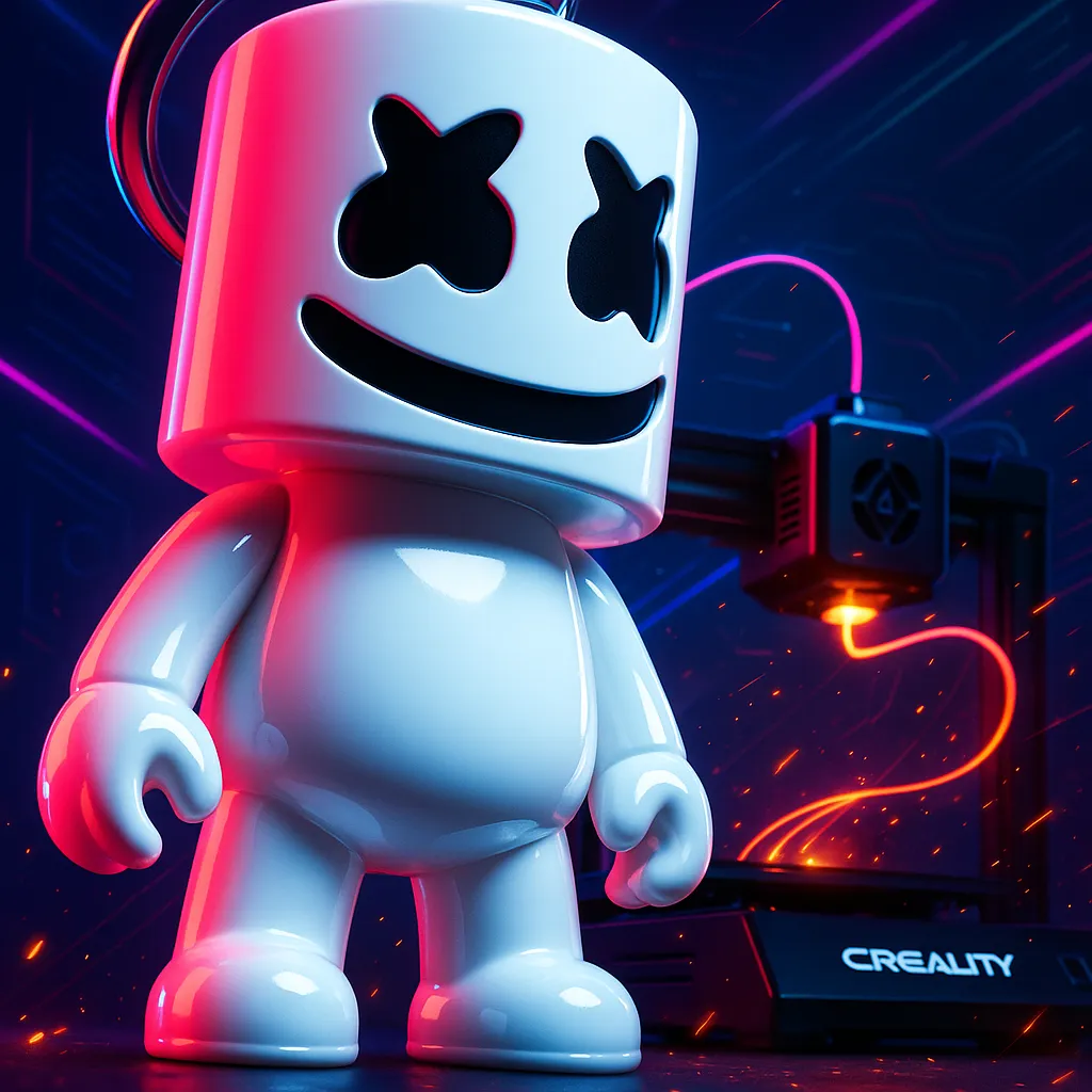 We turned a leftover sample spool into an 800% GIANT Marshmello ...