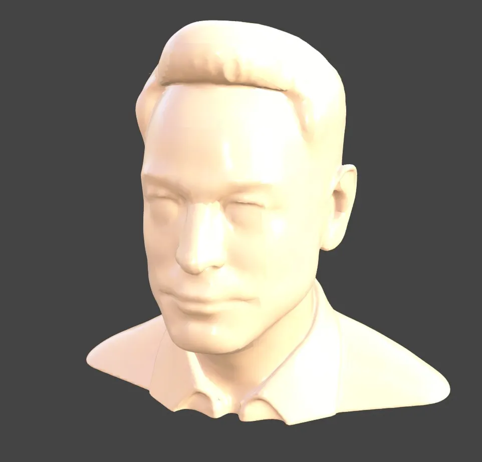 3D Printer Files | 3MF File | Elon Musk Bust | Creality Cloud
