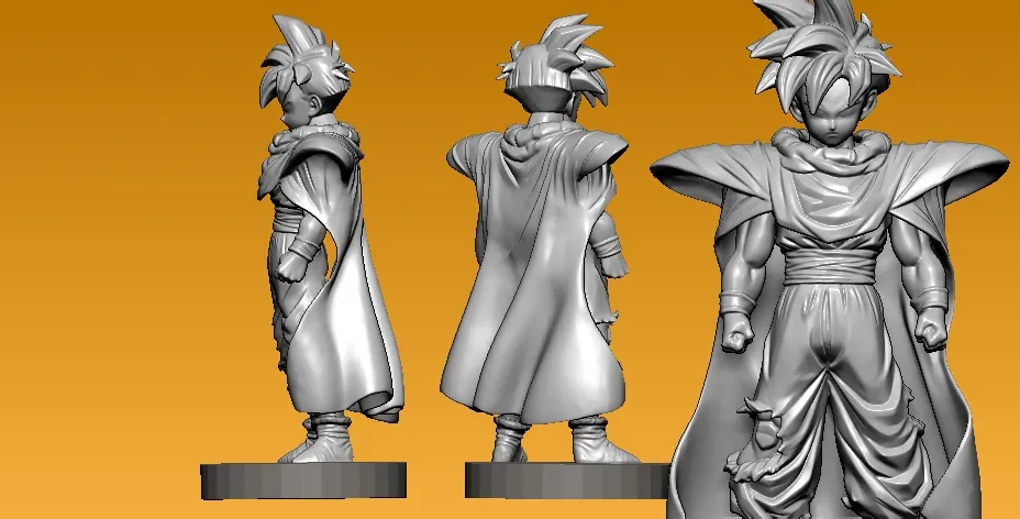 Characters & Creatures STL Download - Gohan-supersaiyan Dragon ball Z ...