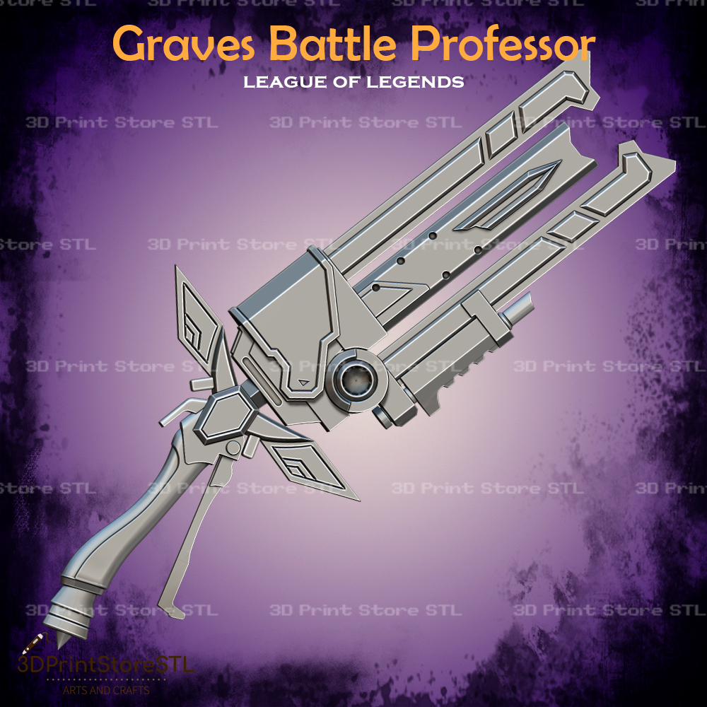 Graves Battle Professor Cosplay League of Legends - STL File | 3D ...