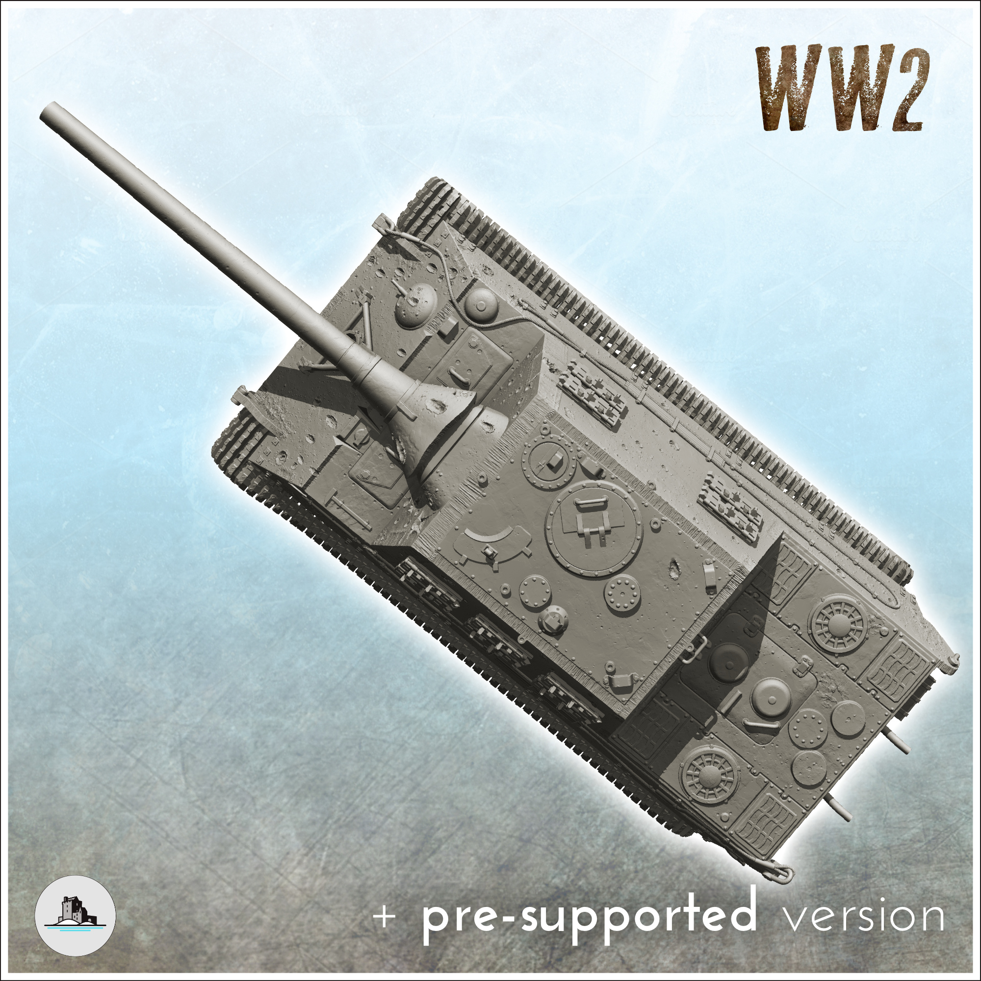Jagdpanzer Vi Jagdtiger Ww2 Flames Of War Bolt Action 3d Models