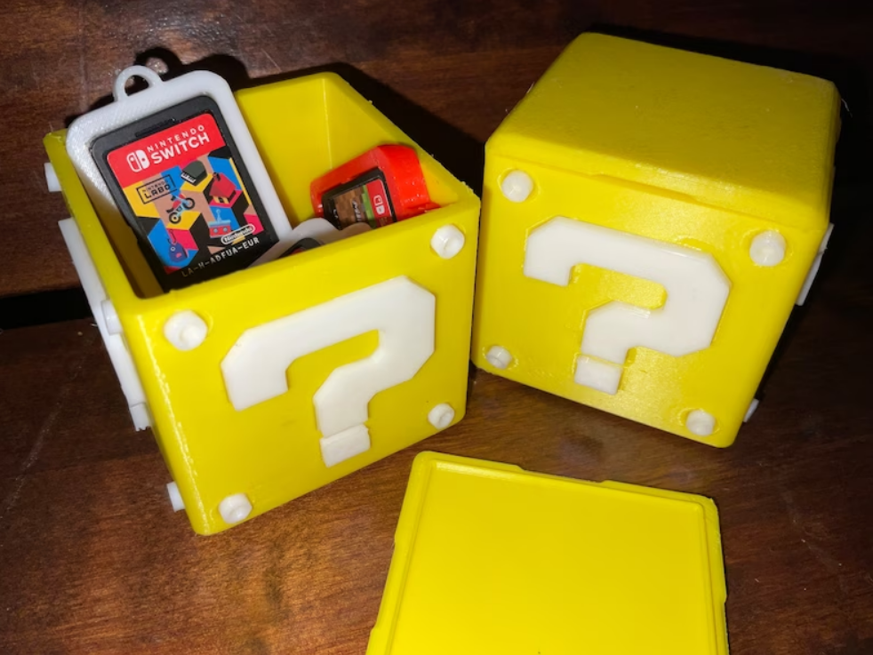 Box Holder mario Question Mark Block Cube | 3D-Modelle herunterladen ...