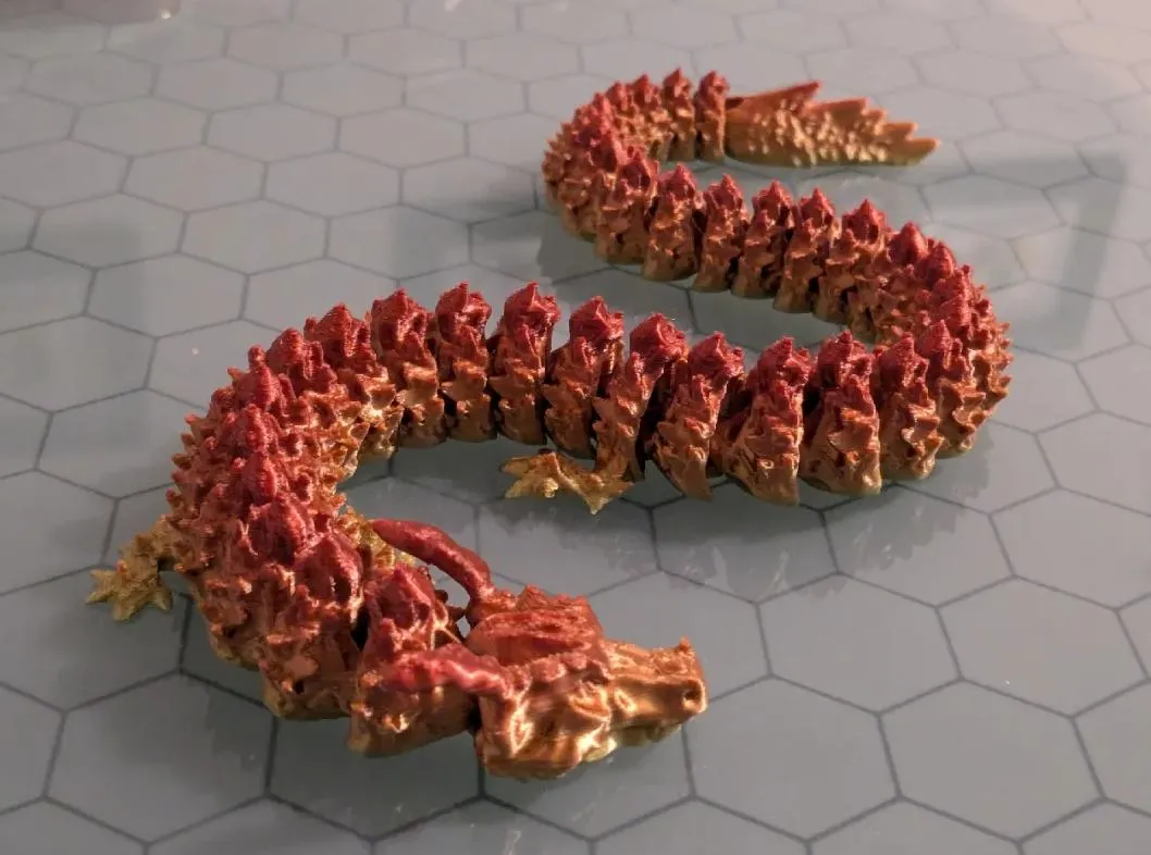 Characters & Creatures STL Download - Articulated Dragonby Redd John