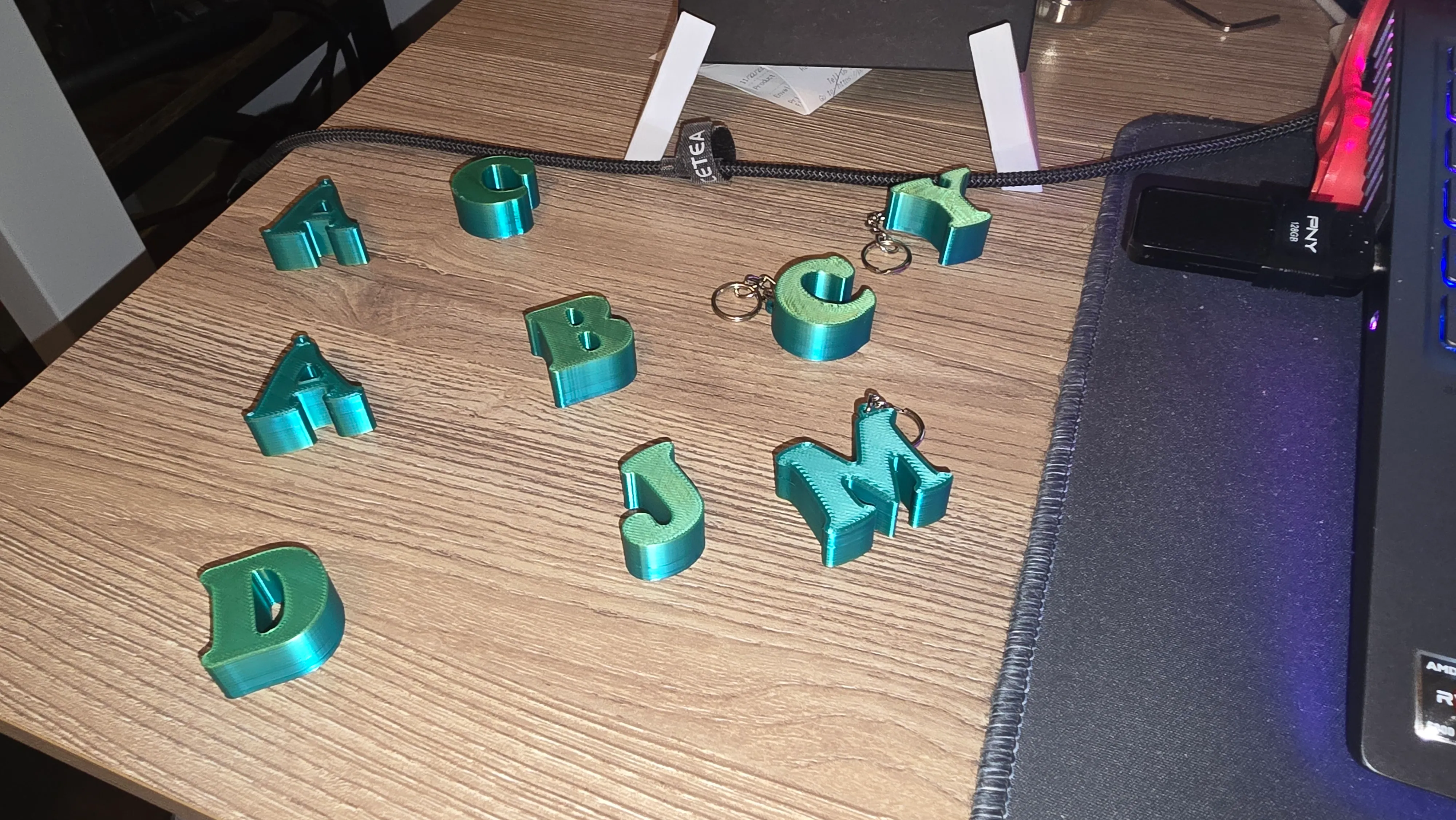 3D Printer Files | 3MF File | Letters Keychain Pack, All Alphabet ...