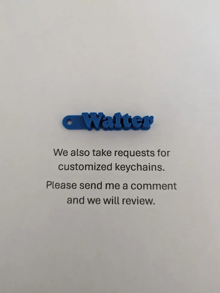 Other STL Download - Walter Keychainby Trash Can Guy