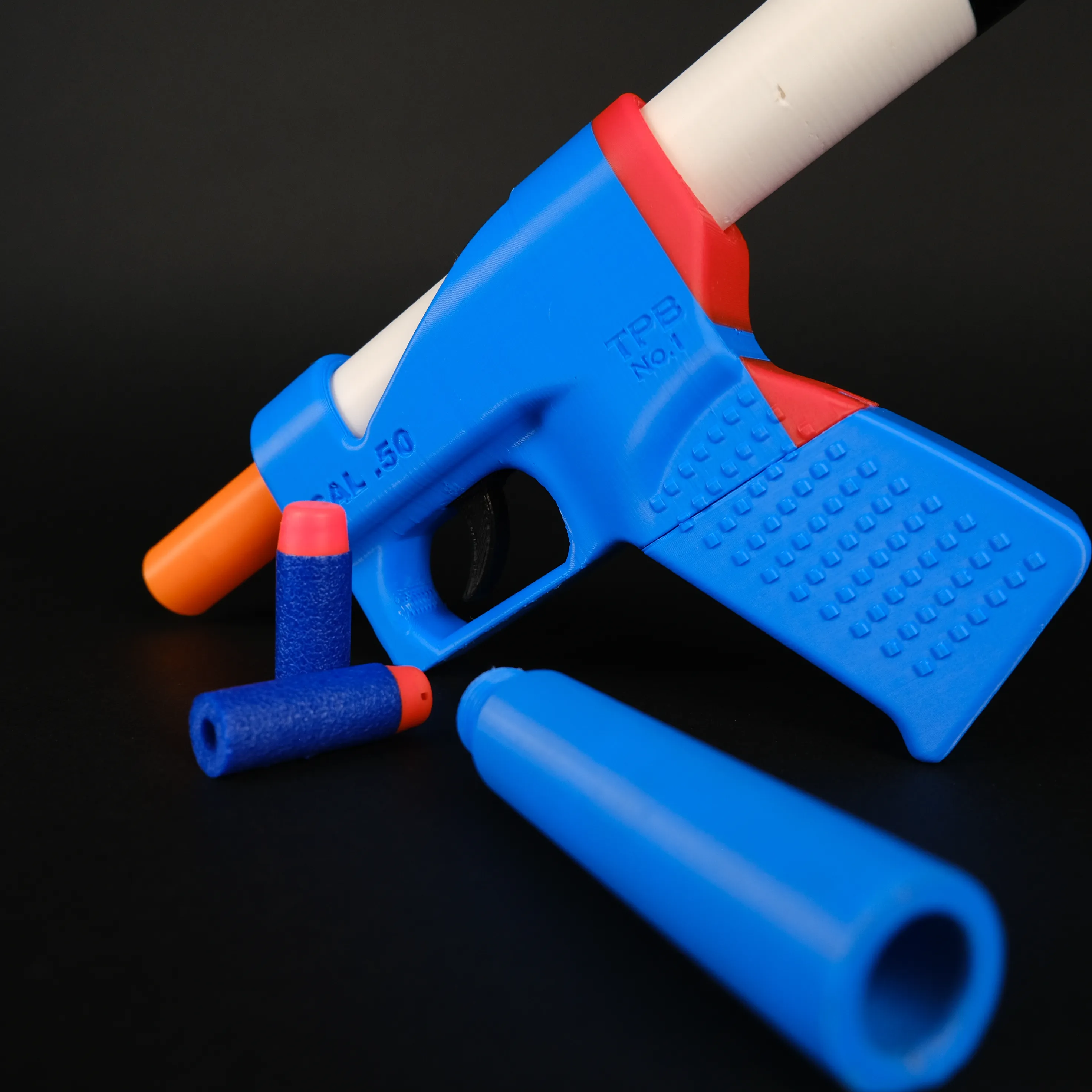 Board Games & Card Games STL Download - TPB-One Foam Darts Blaster - 3D ...