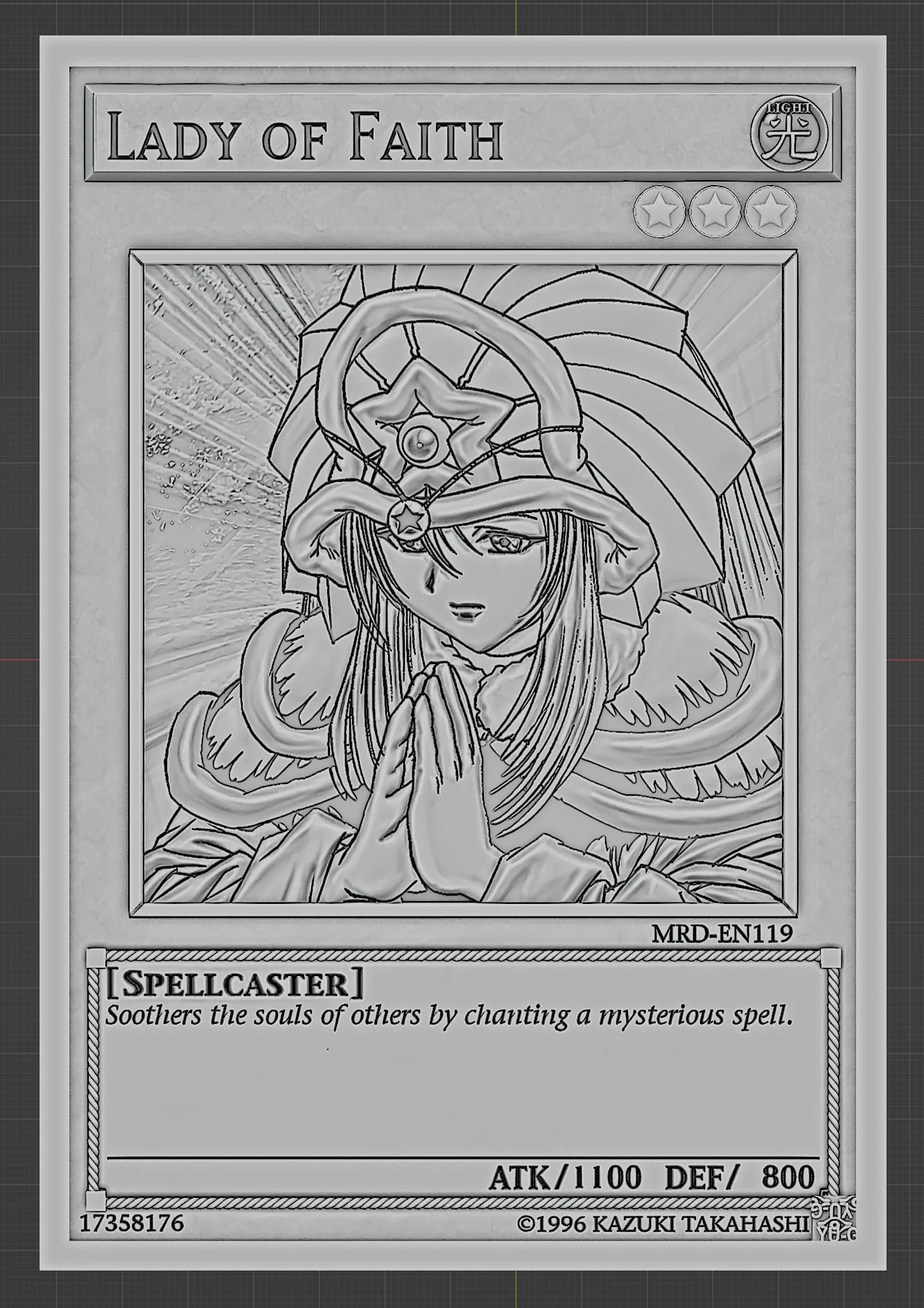 Other STL Download - Lady of Faith - yu-gi-oh!by Wsonuchiha3D